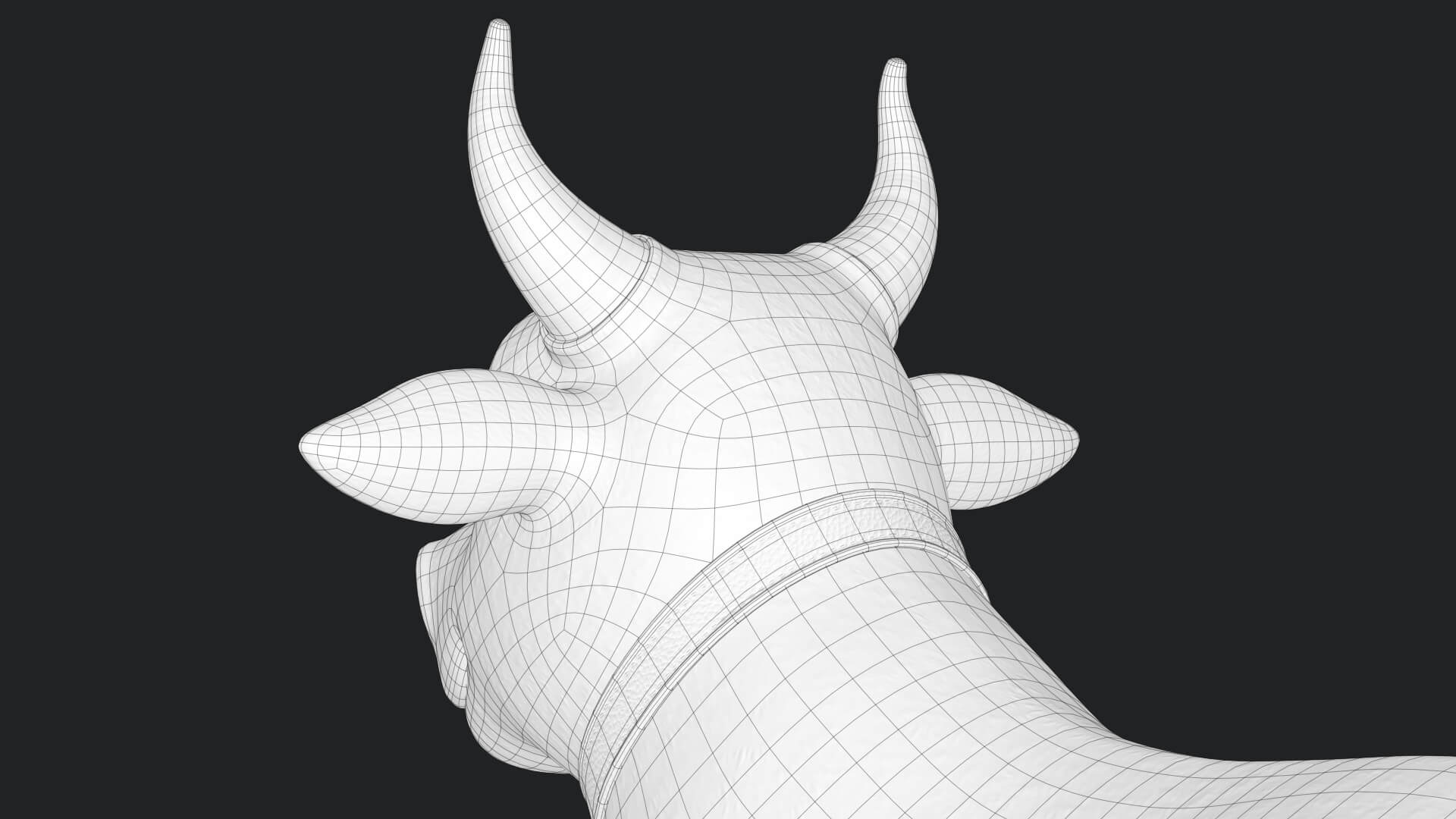 Cartoon Cow V4 - 3D Model by 3dShop