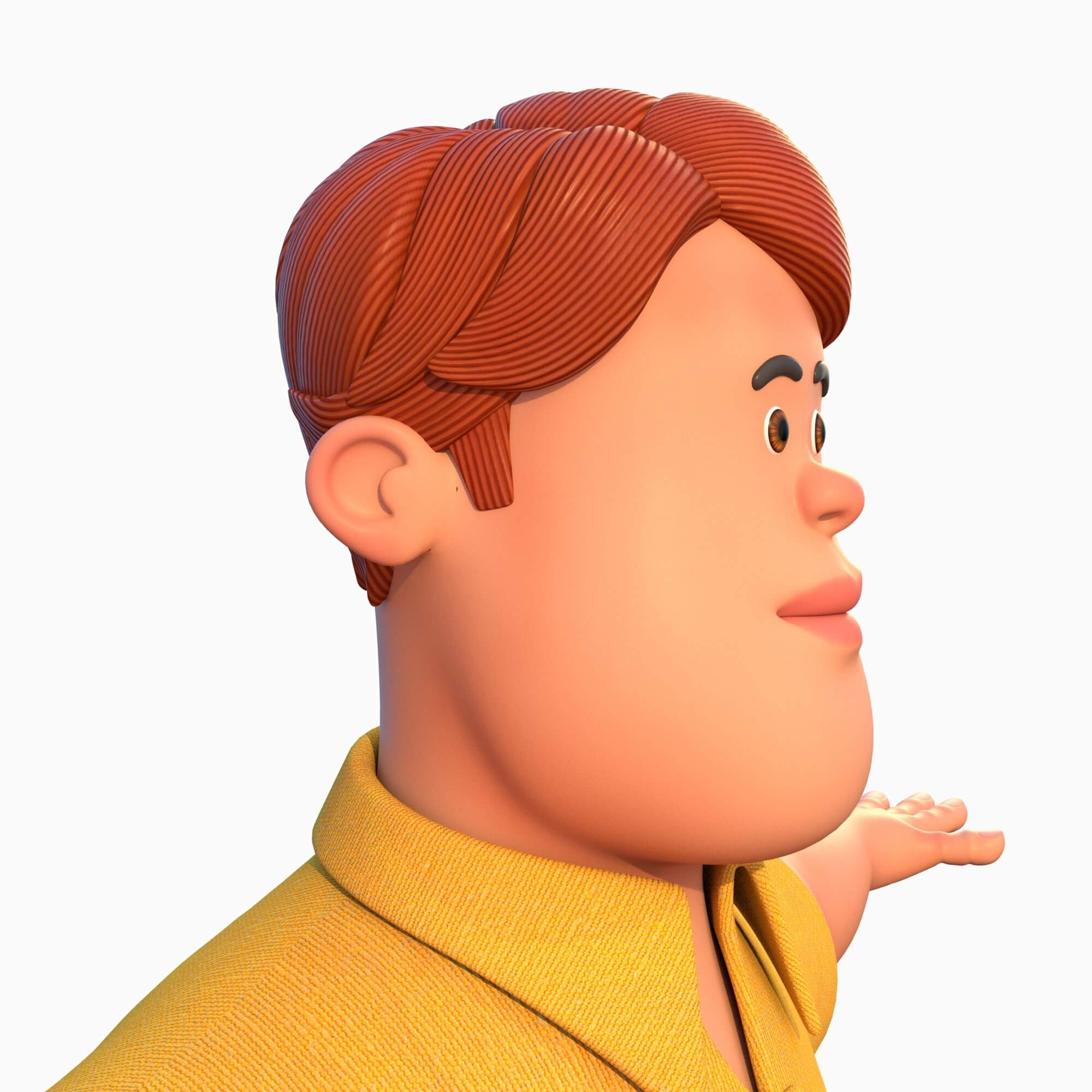 Cartoon Man - 3D Model by 3dShop