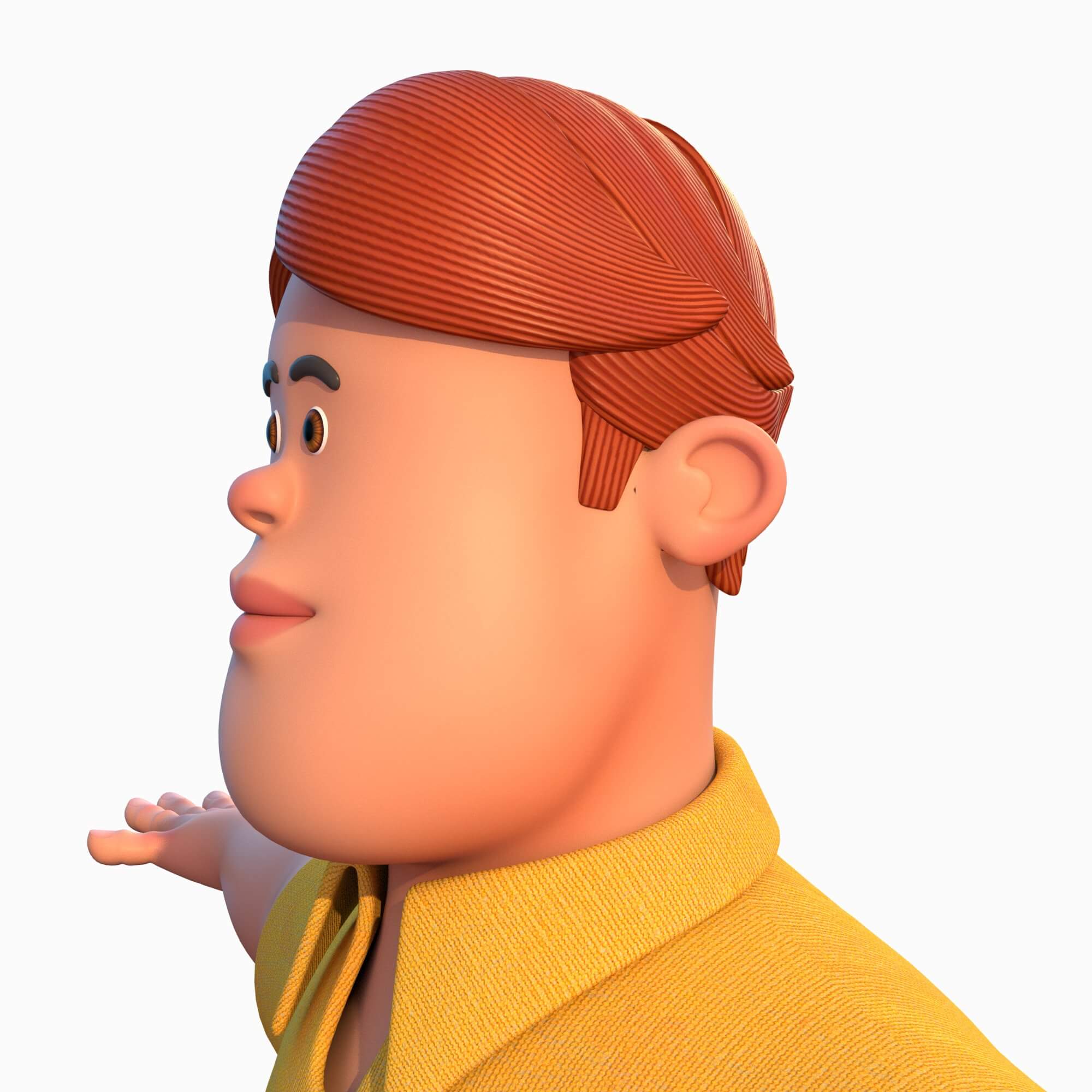 Cartoon Man - 3D Model by 3dShop