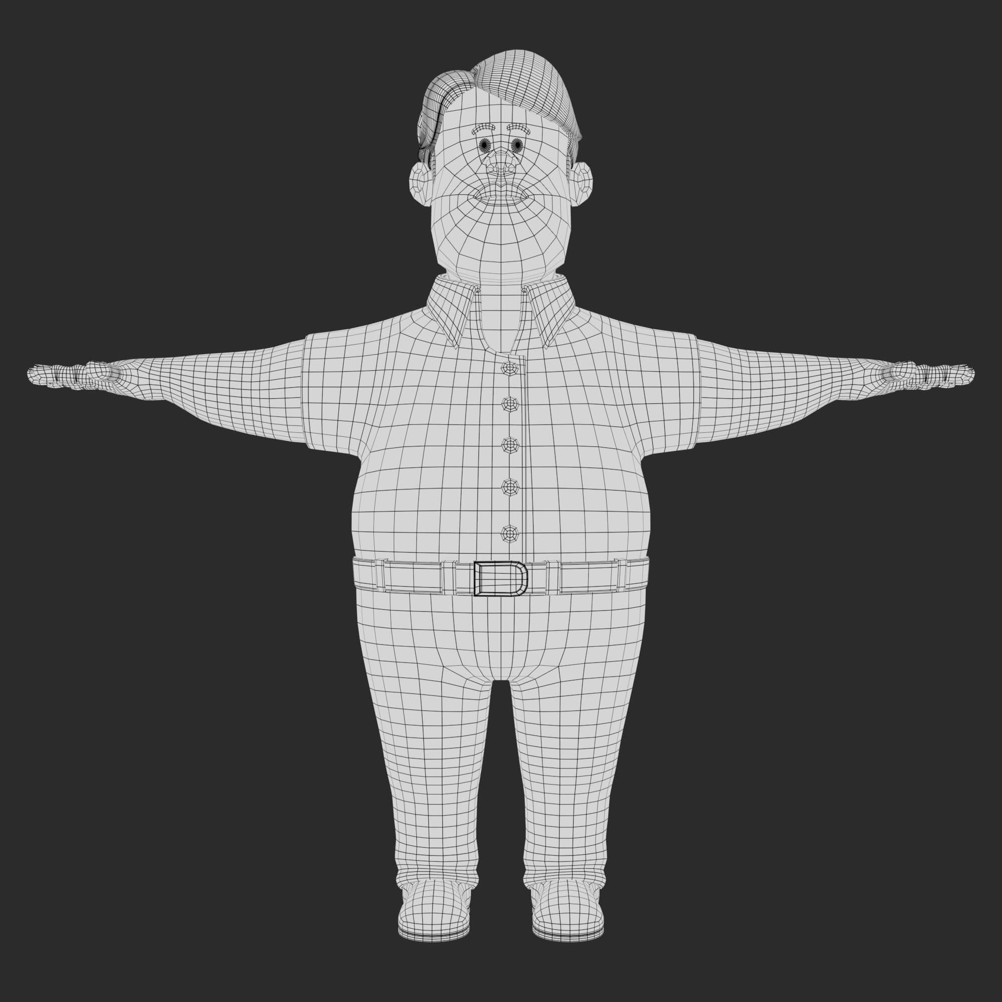 Cartoon Man - 3D Model by 3dShop