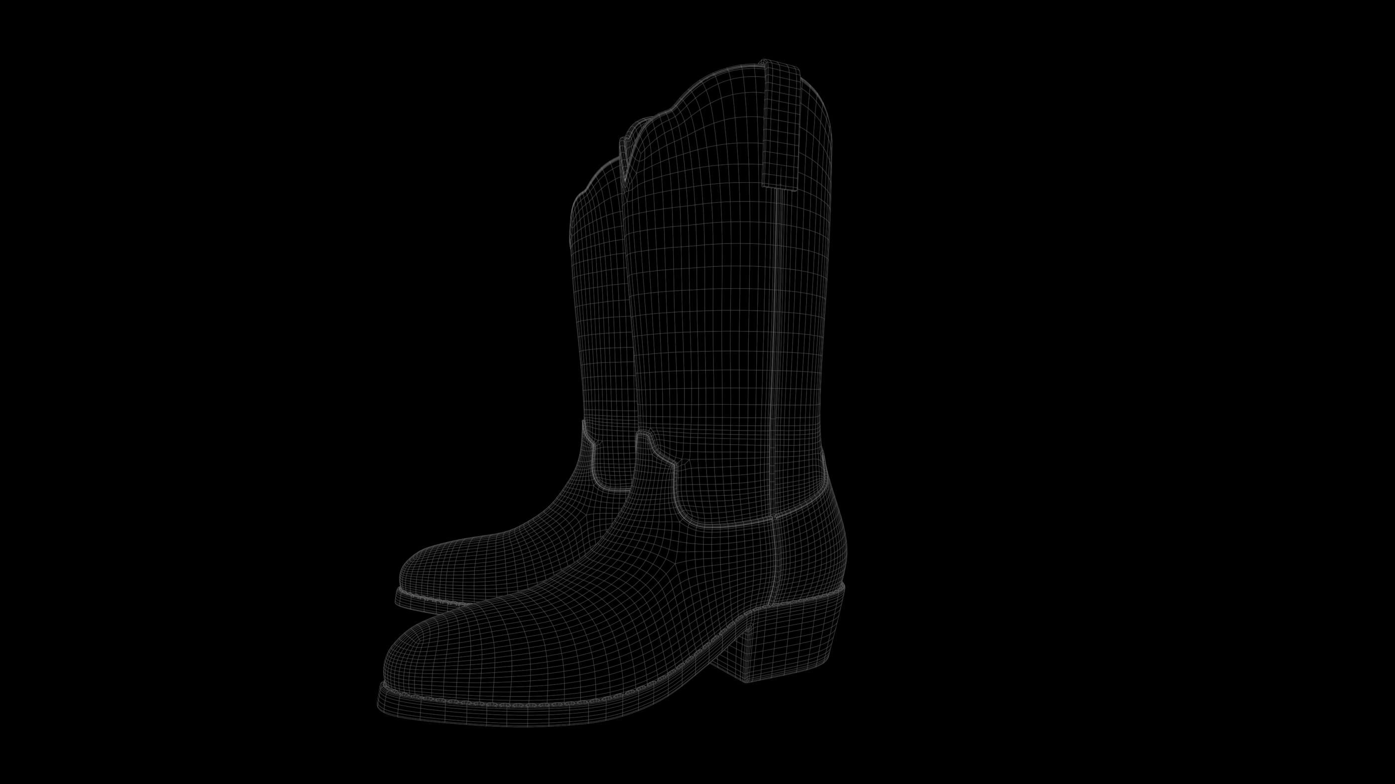 Cowboy Boots - 3D Model by 3dShop