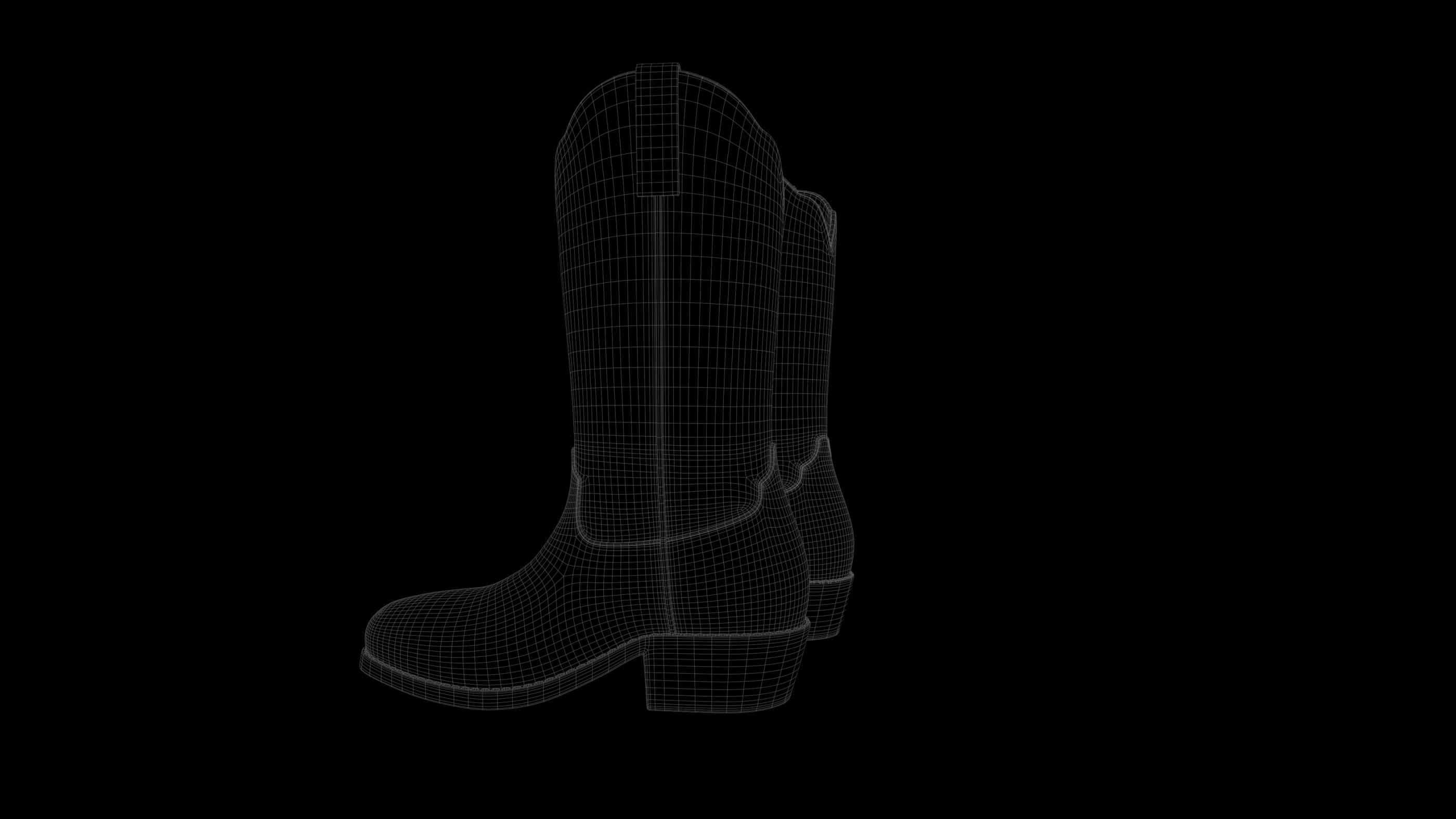 Cowboy Boots - 3D Model by 3dShop