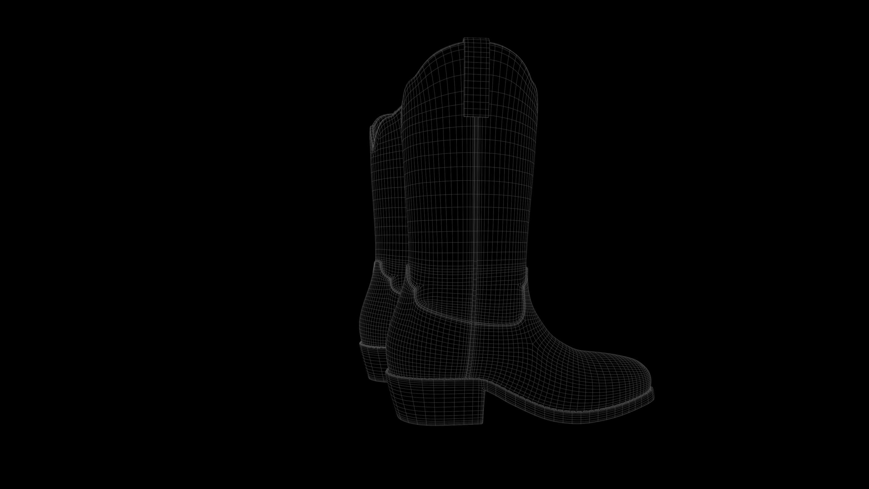 Cowboy Boots - 3D Model by 3dShop