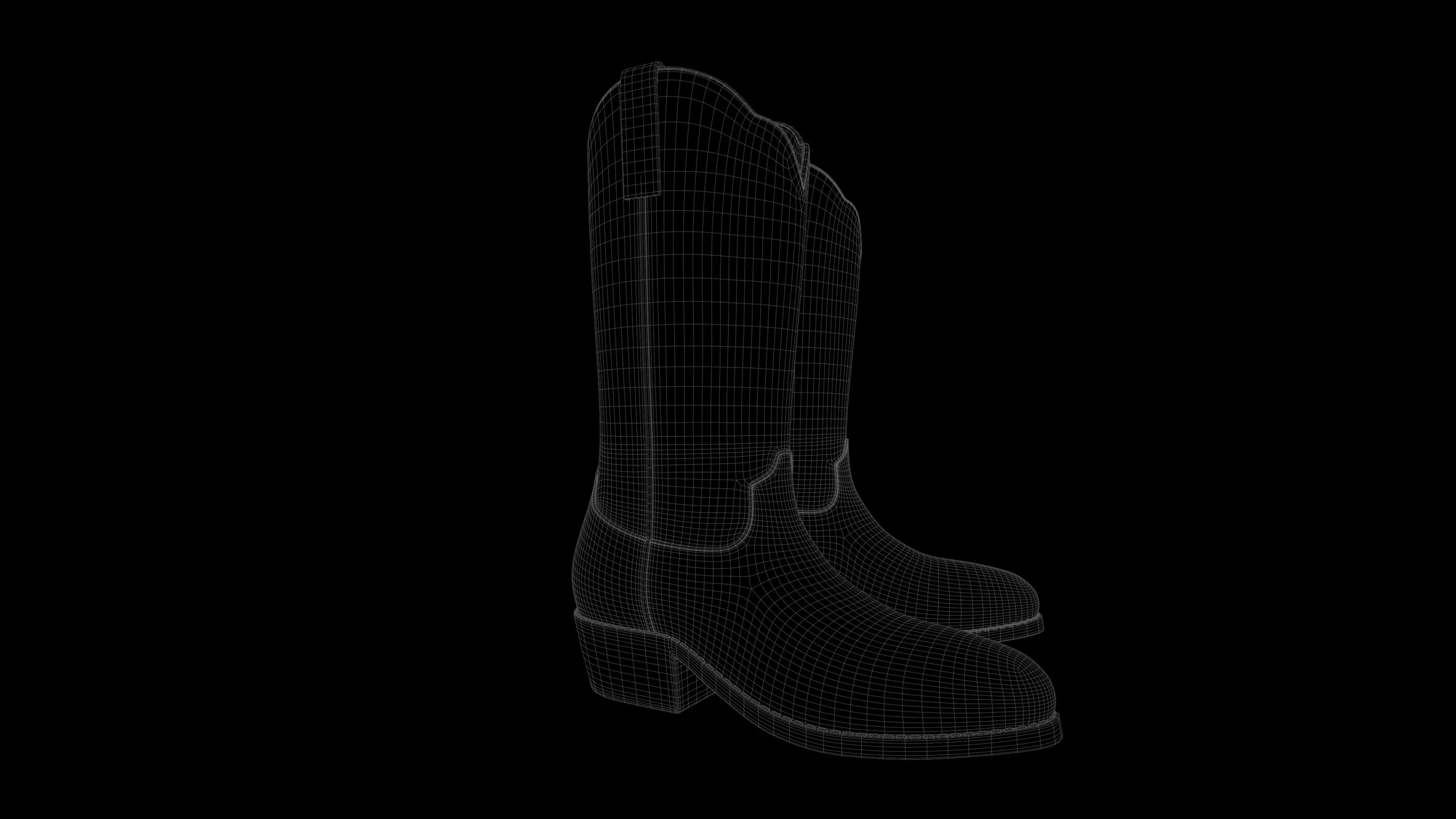 Cowboy Boots - 3D Model by 3dShop
