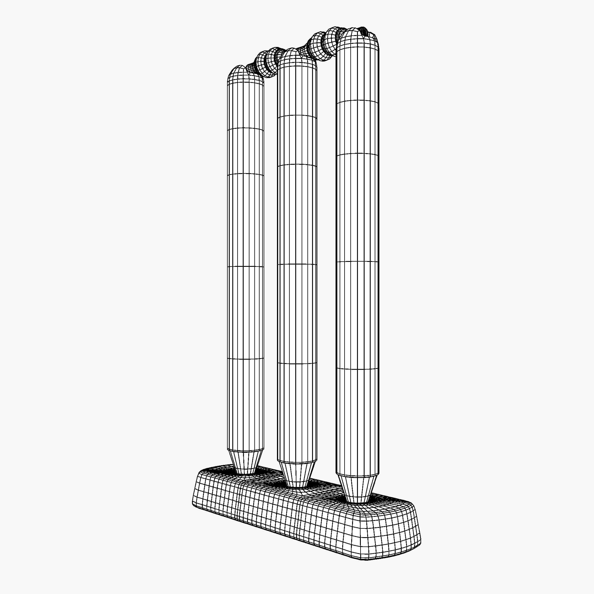 Cricket Stump - 3D Model by 3dShop