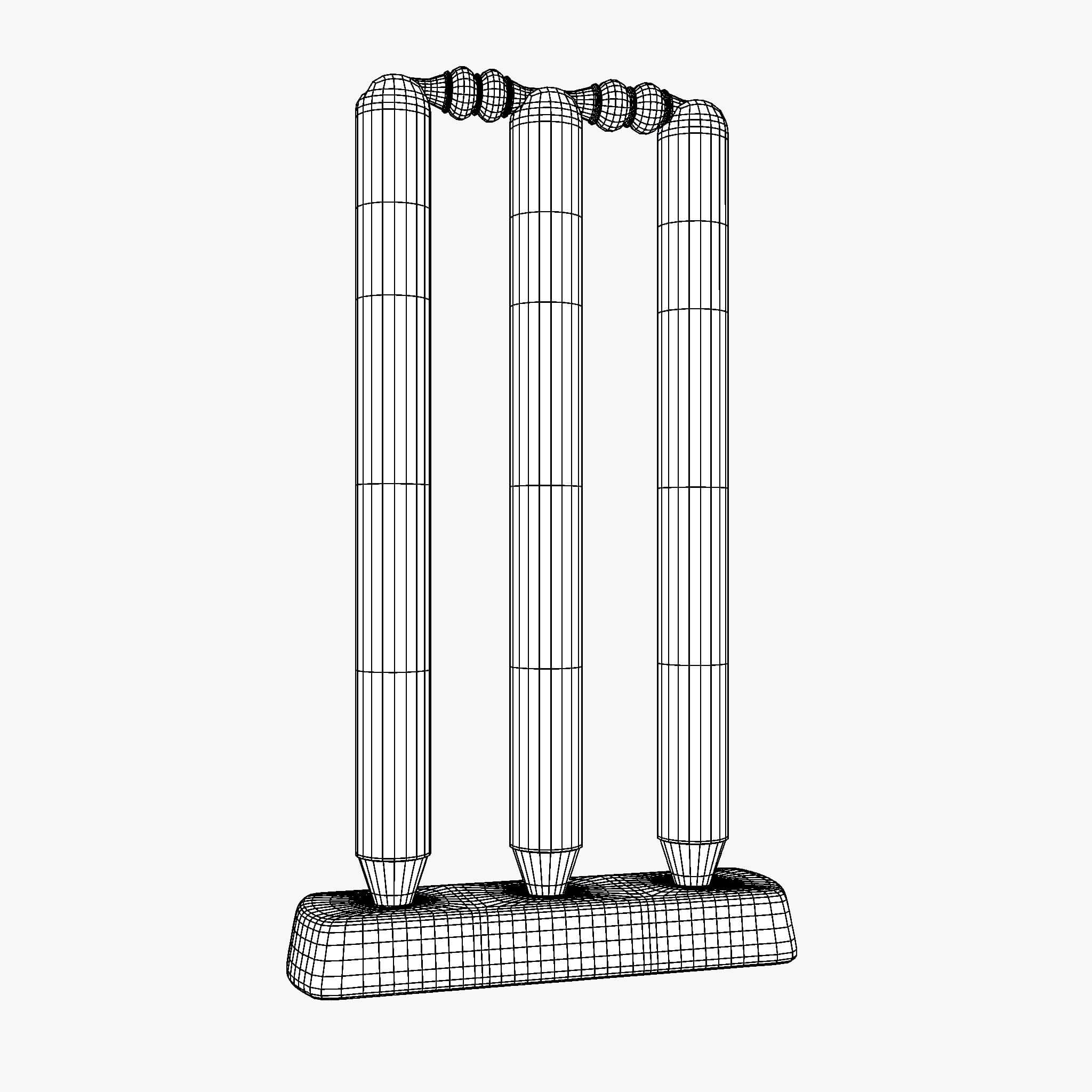 Cricket Stump - 3D Model by 3dShop
