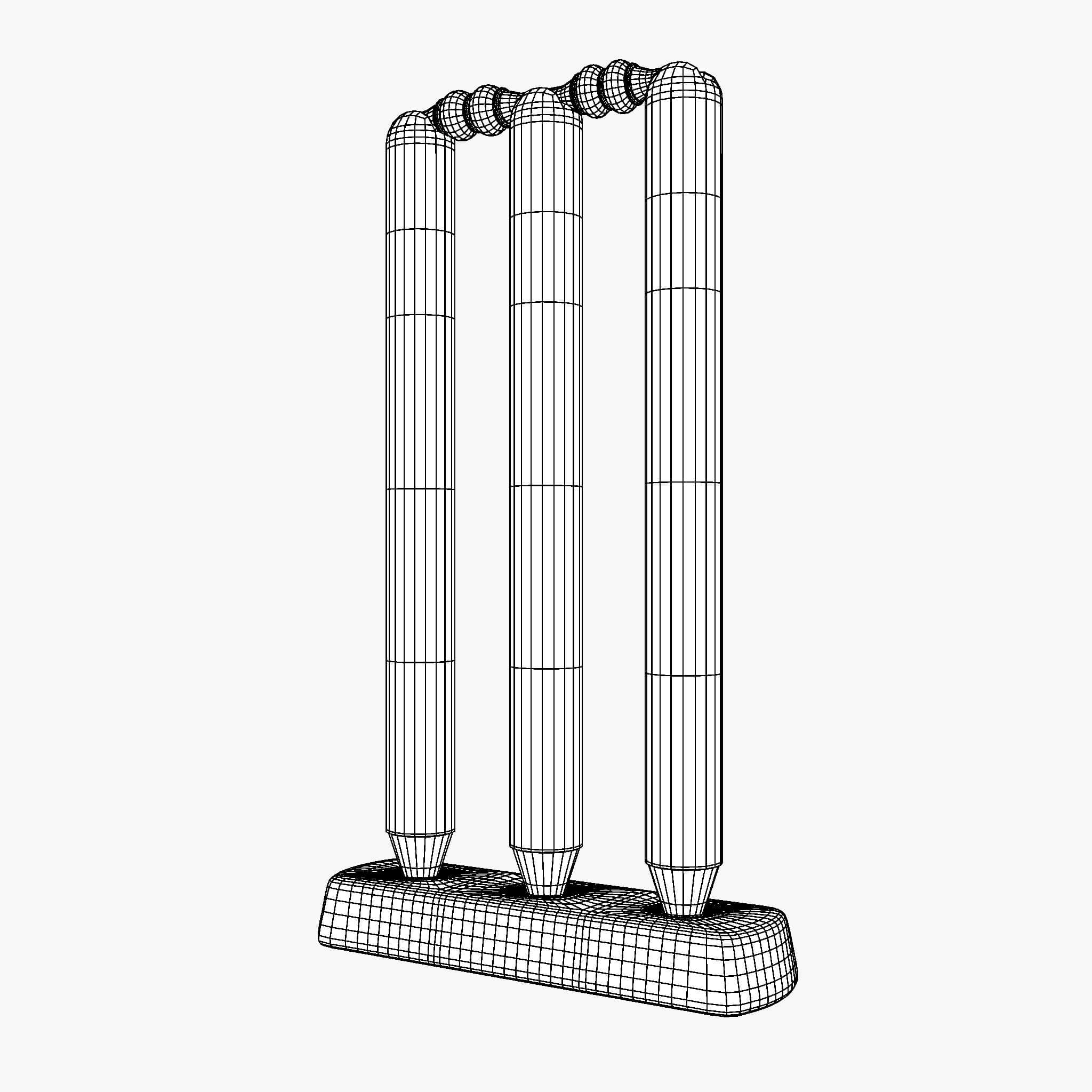 Cricket Stump - 3D Model by 3dShop