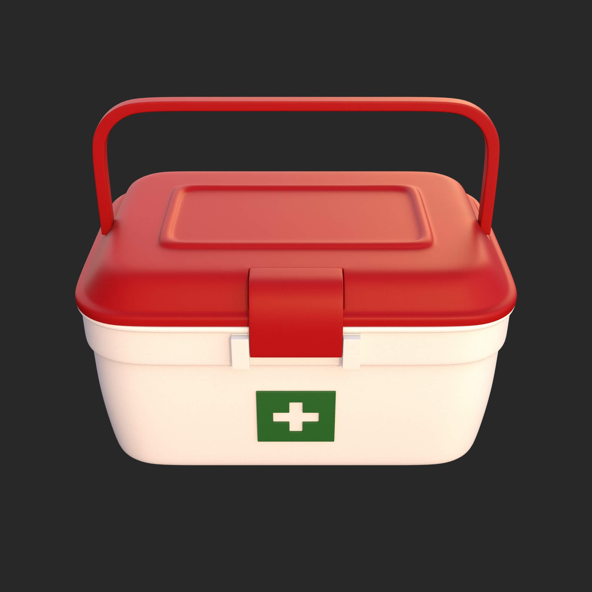 First Aid Box - 3D Model by 3dShop