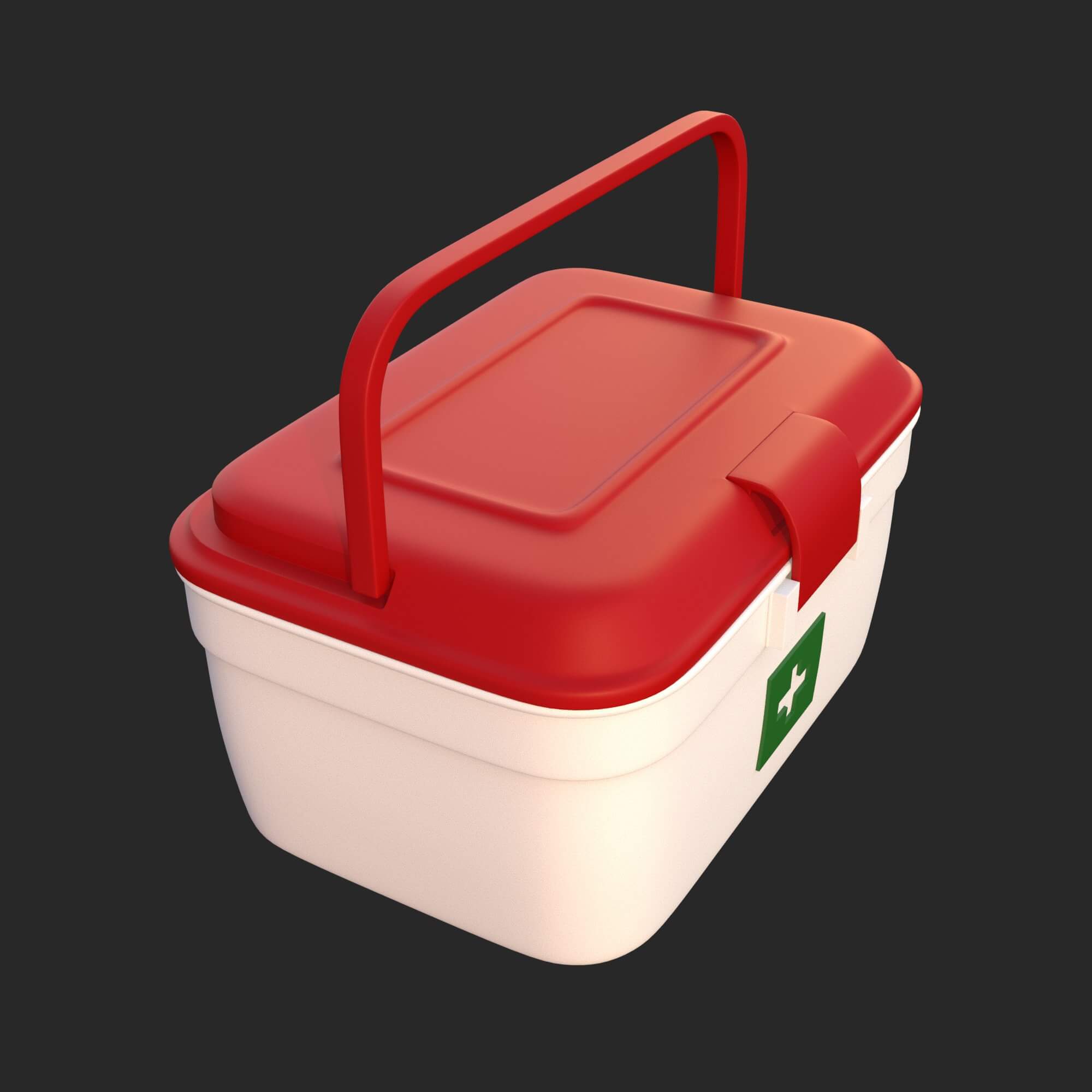 First Aid Box - 3D Model by 3dShop