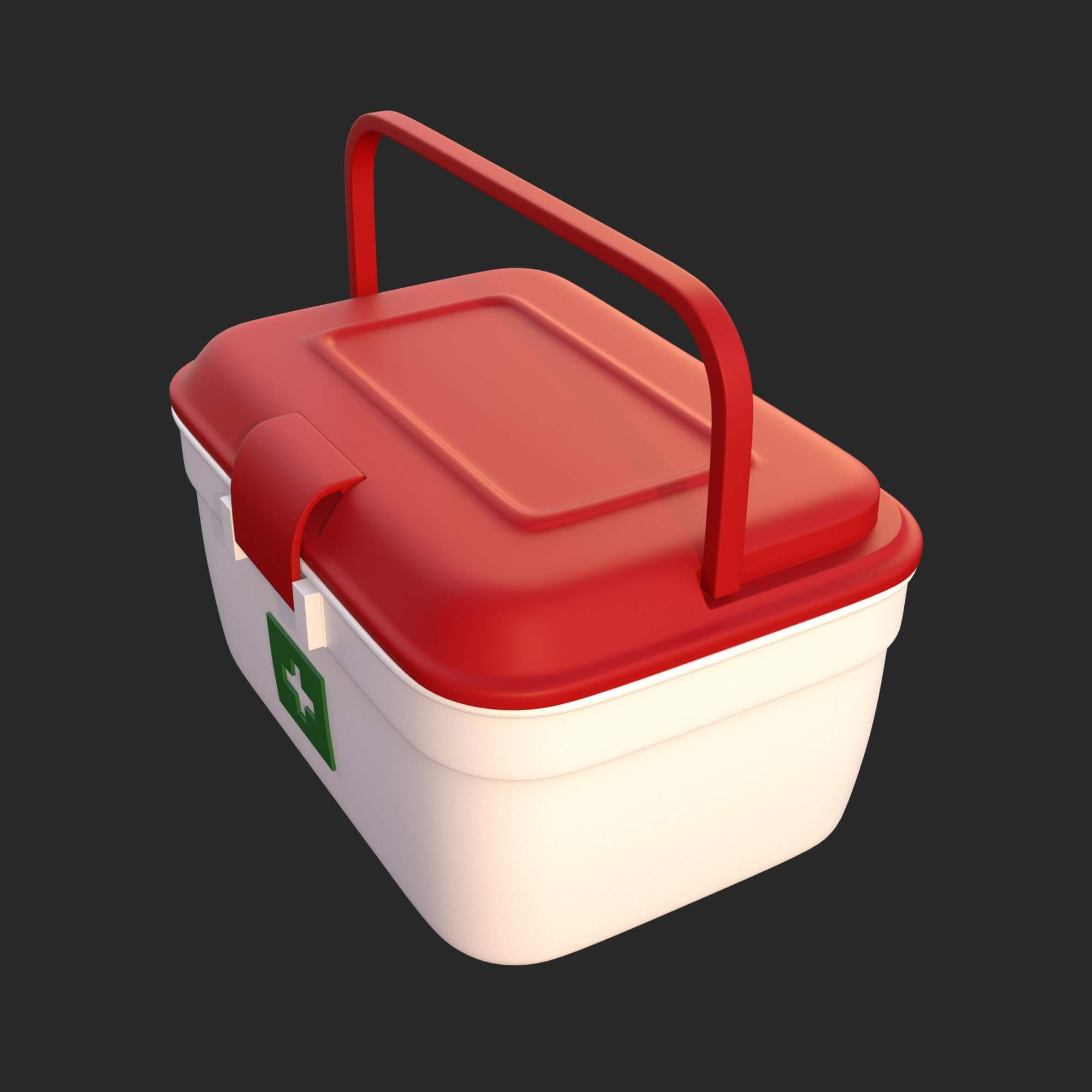 First Aid Box - 3D Model by 3dShop