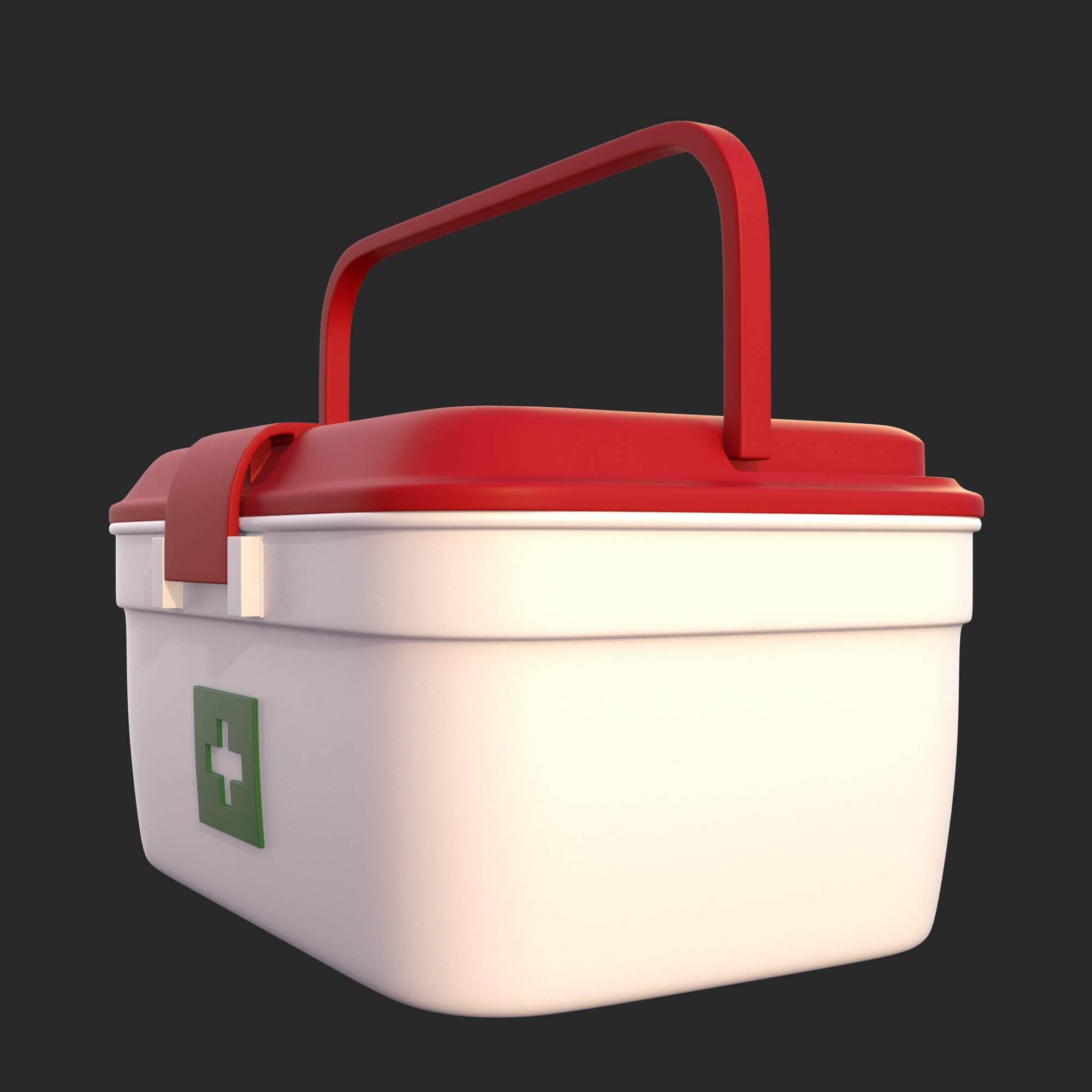First Aid Box - 3D Model by 3dShop