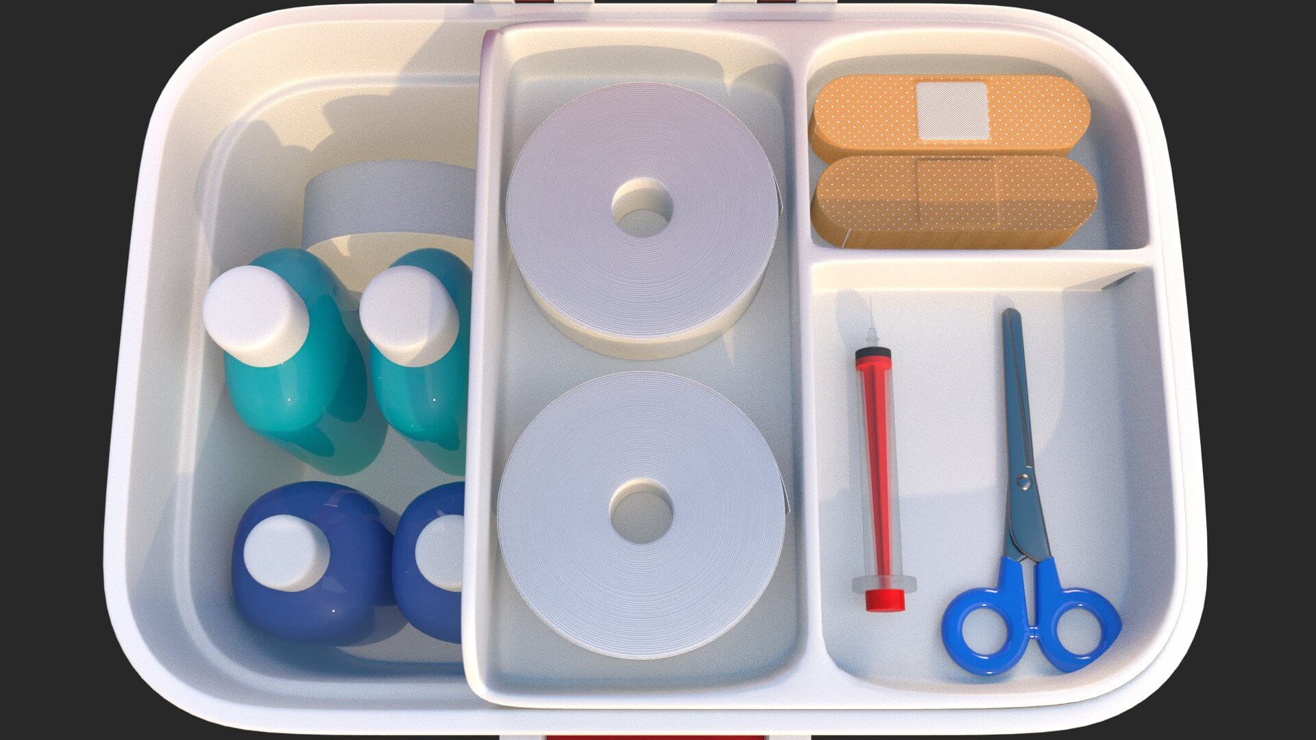 First Aid Box - 3D Model by 3dShop