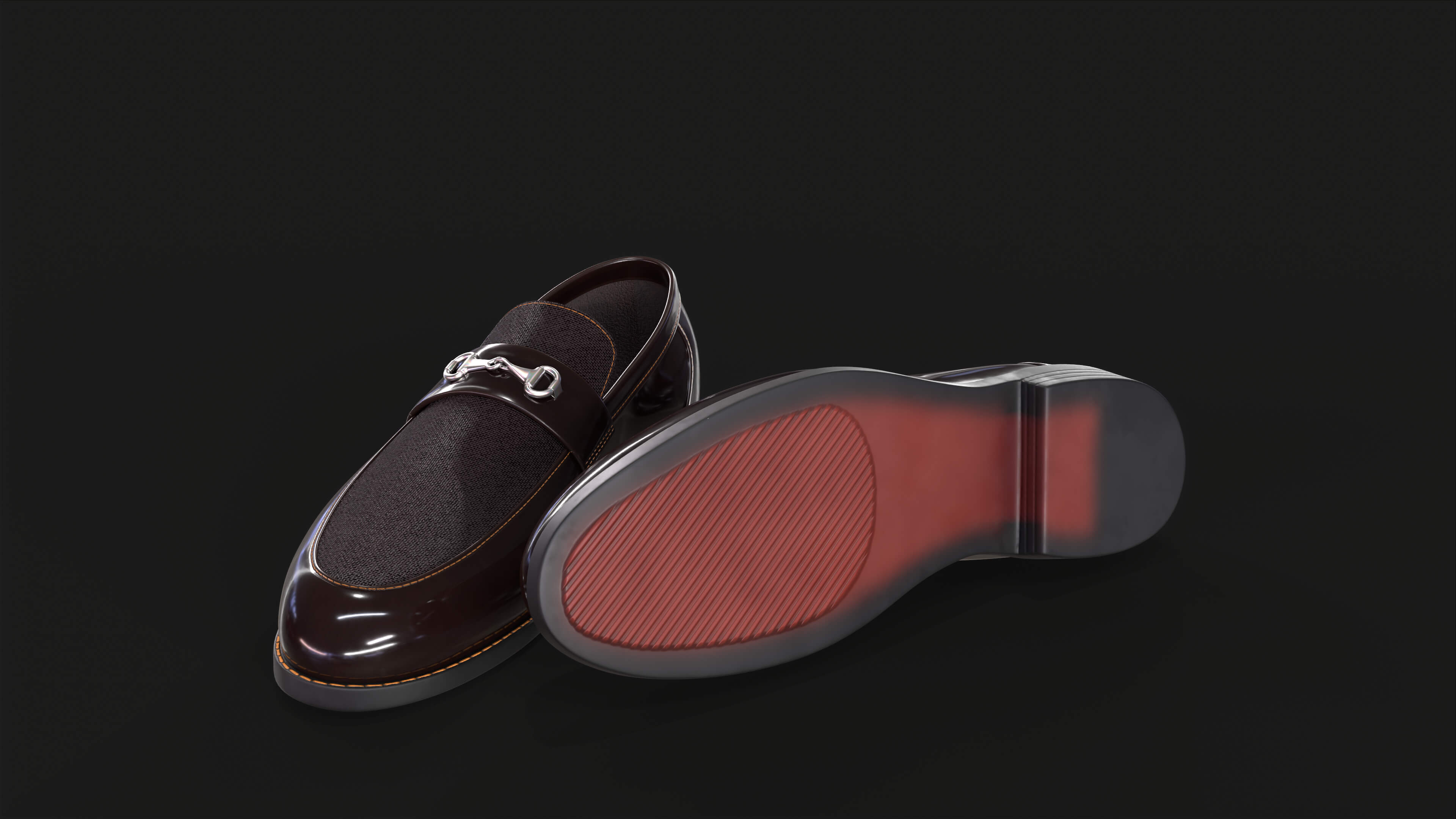 Formal Loafers Shoes - 3D Model by 3dShop