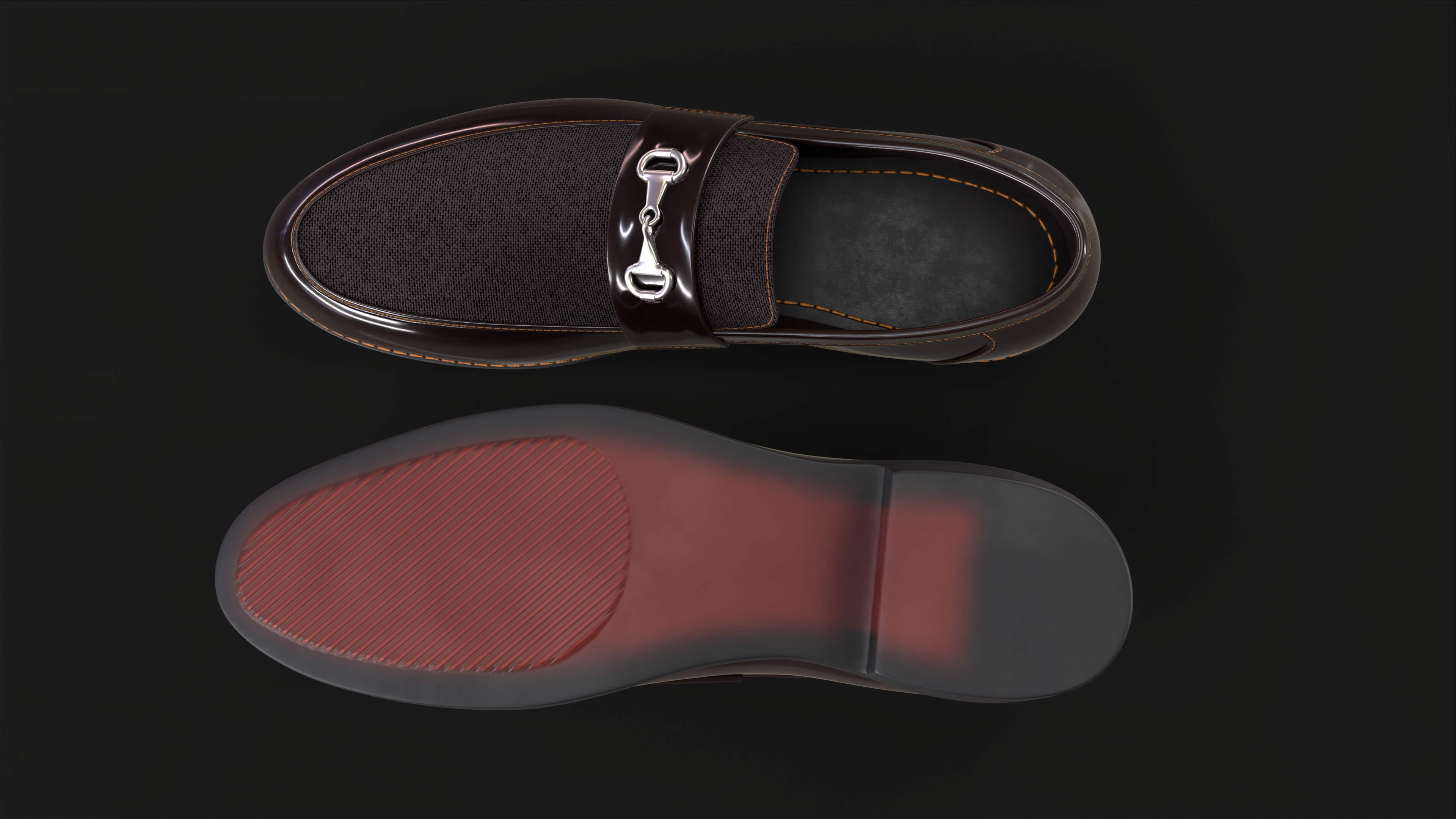 Formal Loafers Shoes - 3D Model by 3dShop