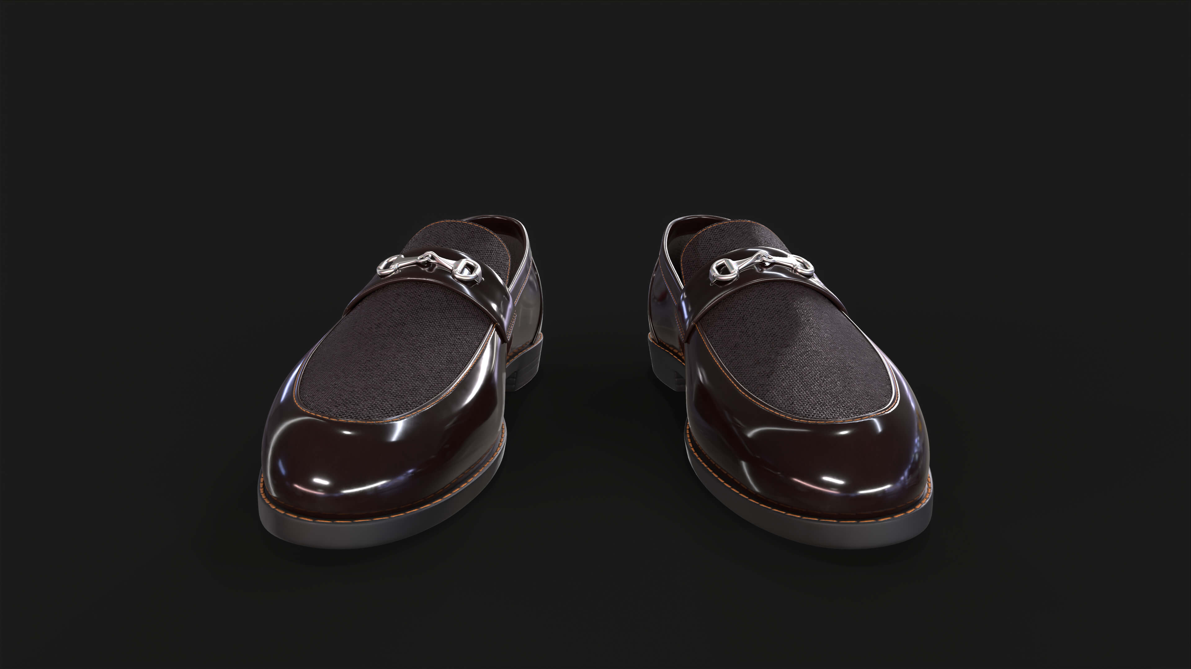 Formal Loafers Shoes - 3D Model by 3dShop