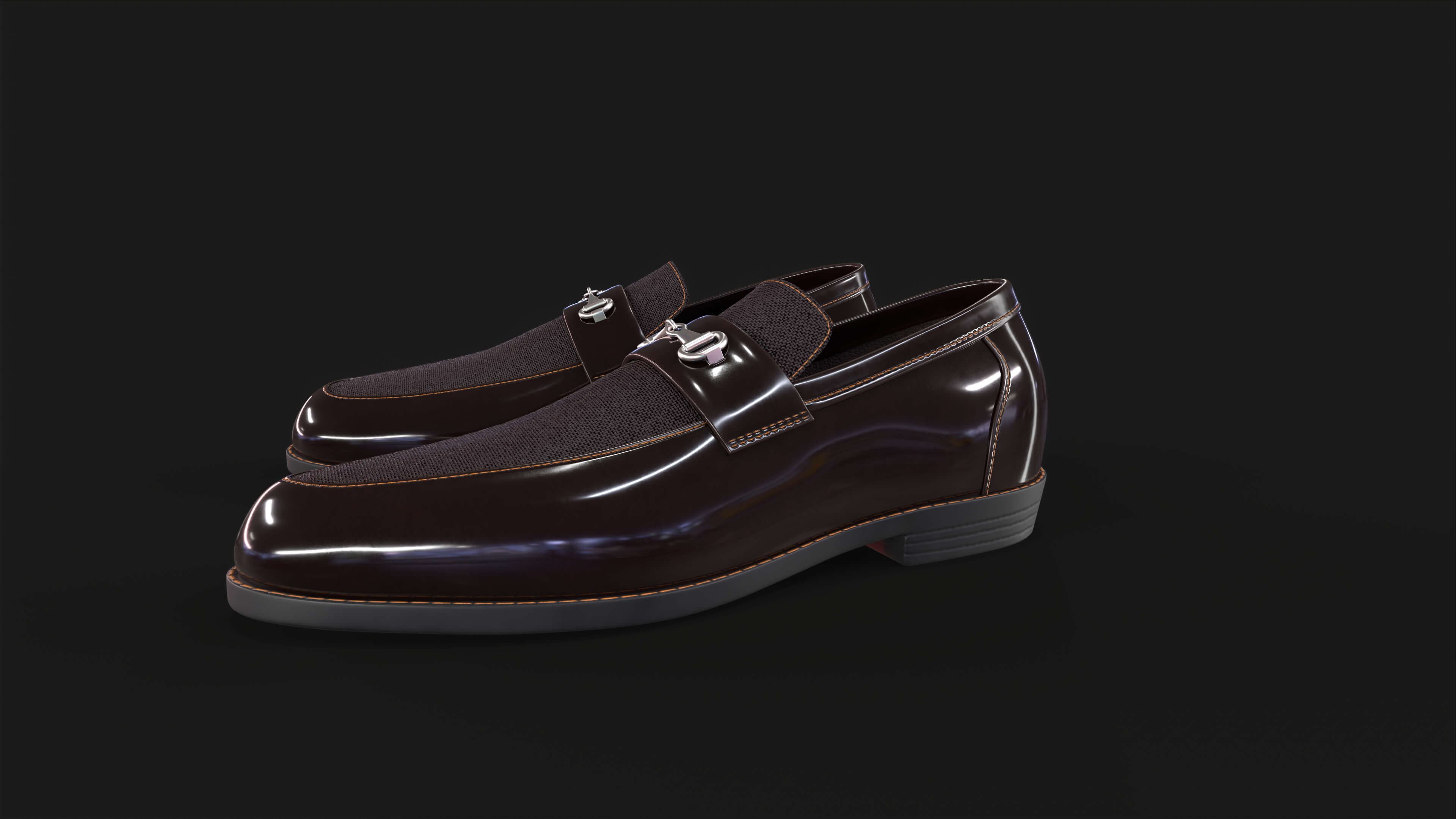Formal Loafers Shoes - 3D Model by 3dShop
