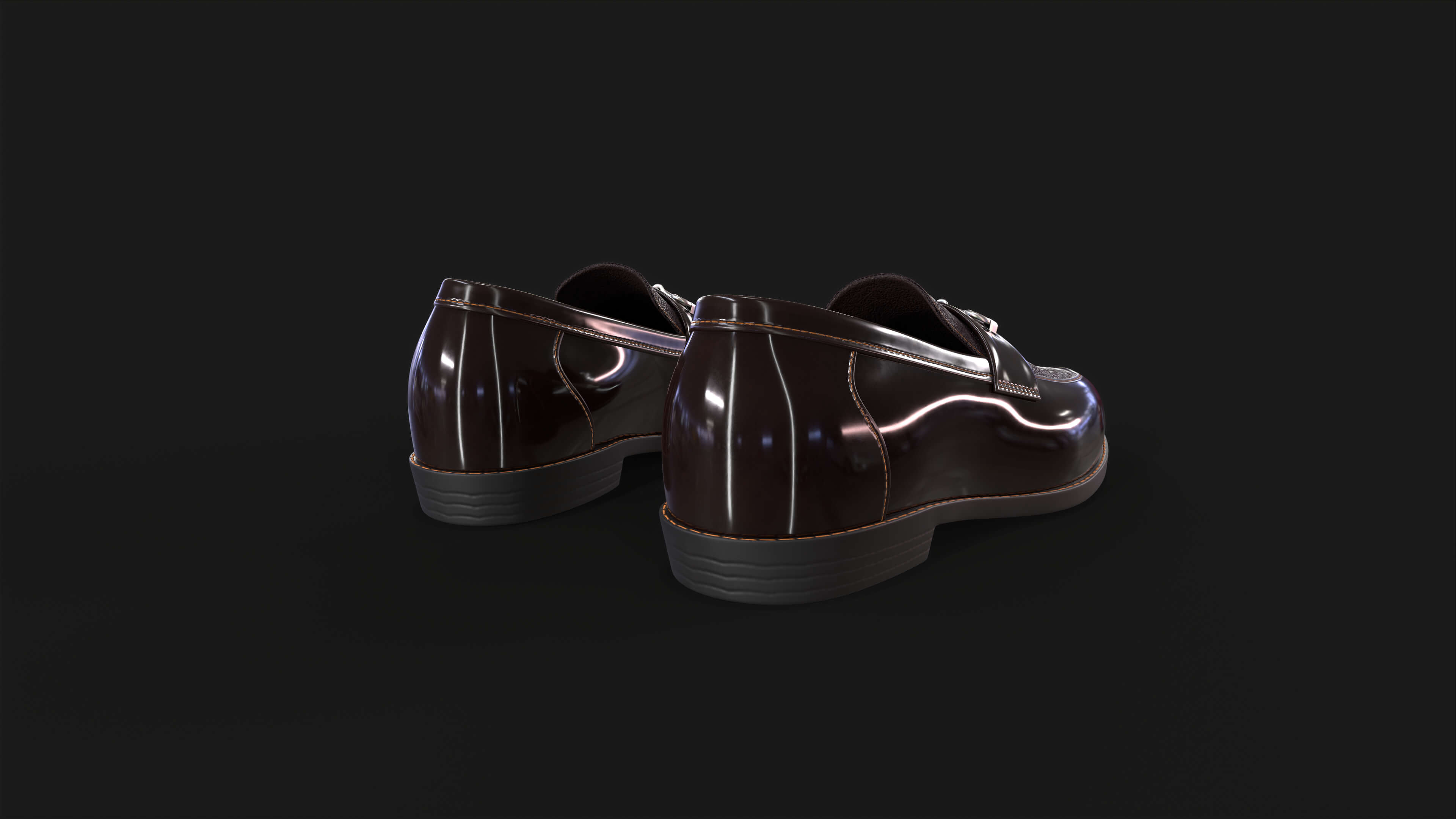 Formal Loafers Shoes - 3D Model by 3dShop