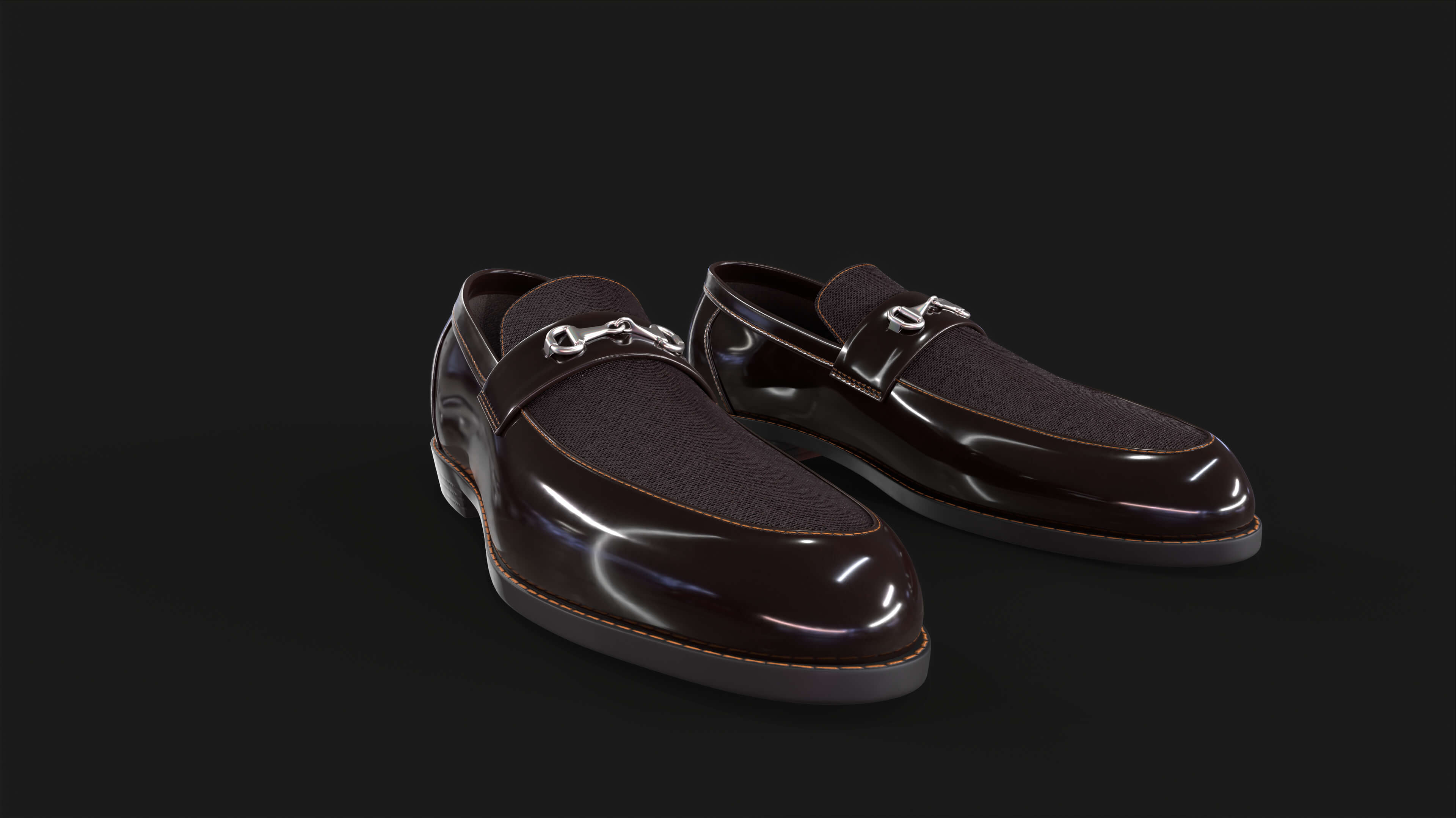 Formal Loafers Shoes - 3D Model by 3dShop