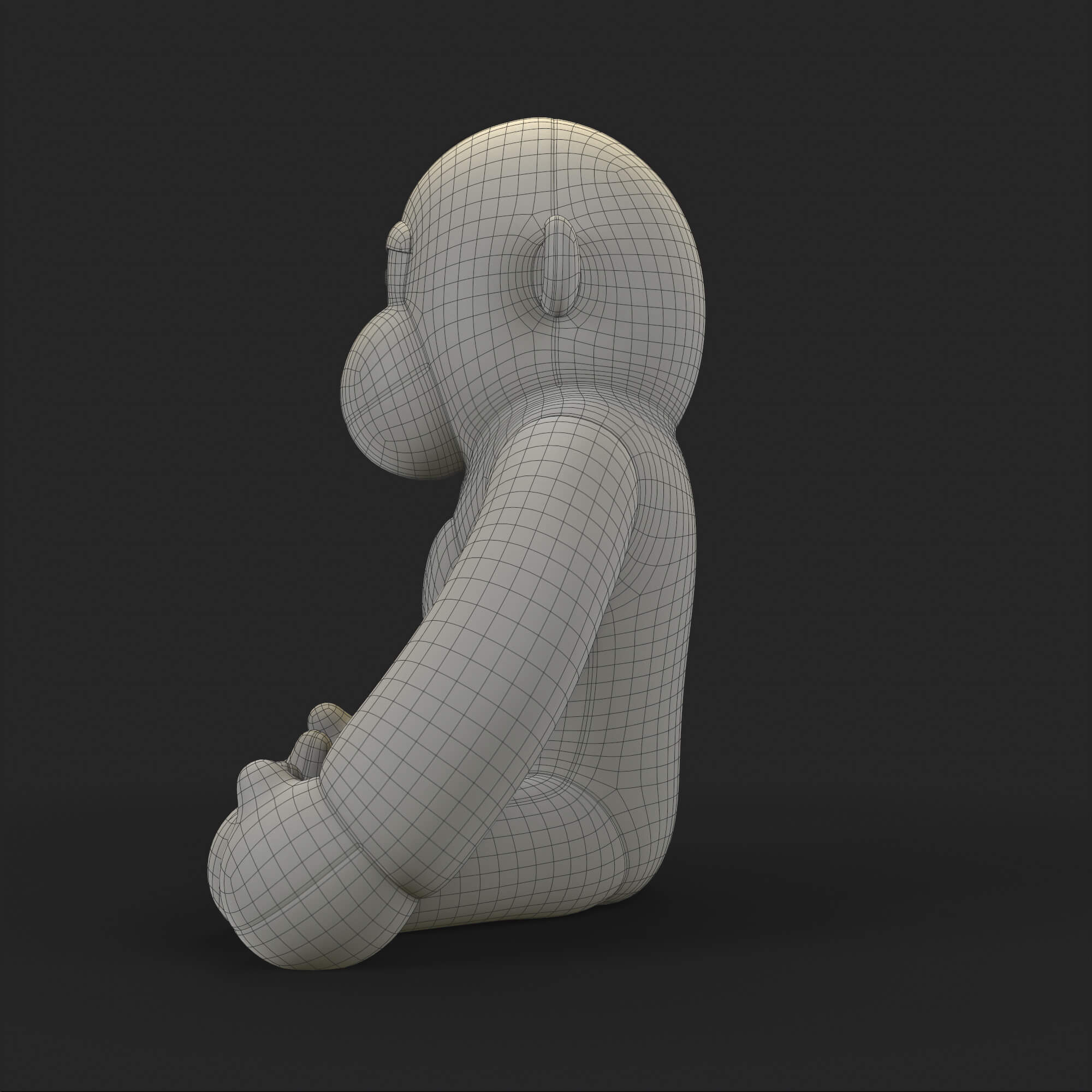 Gorilla Soft Toy - 3D Model by 3dShop
