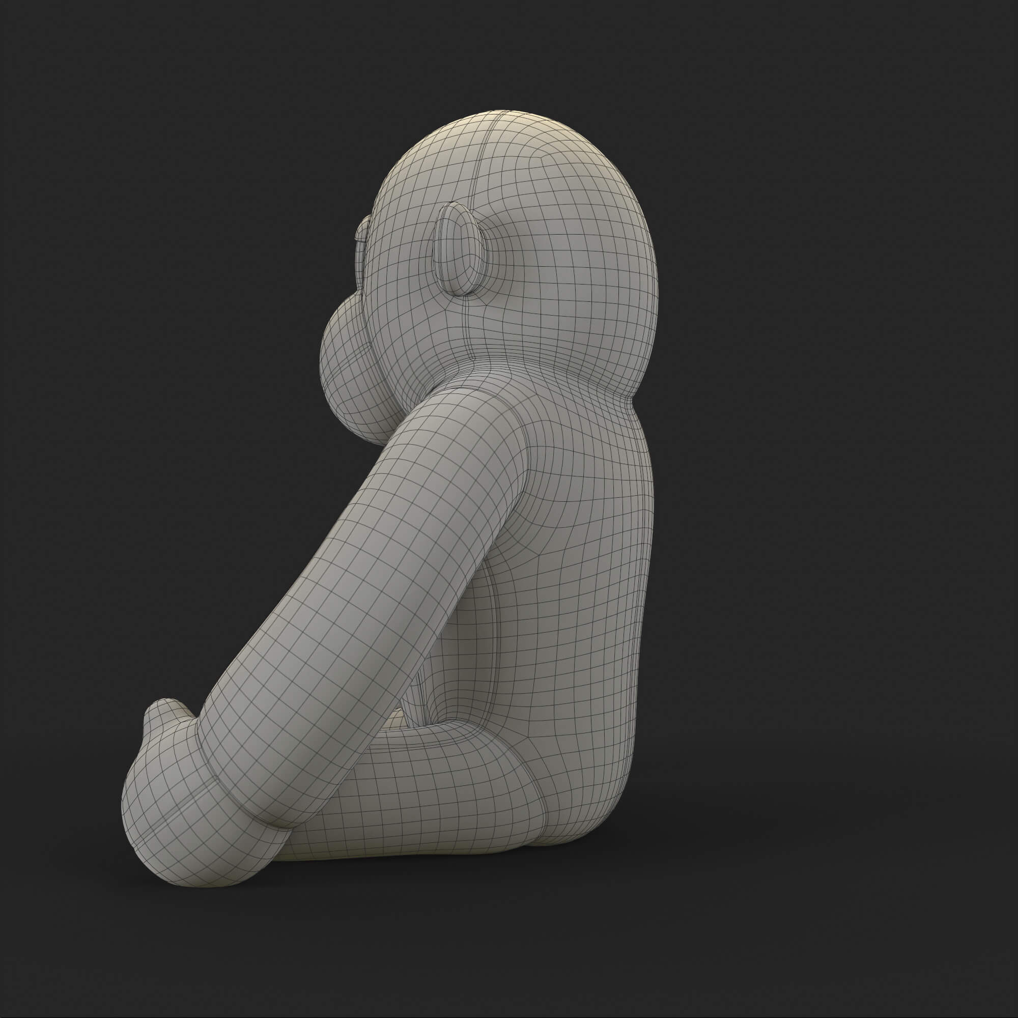 Gorilla Soft Toy - 3D Model by 3dShop