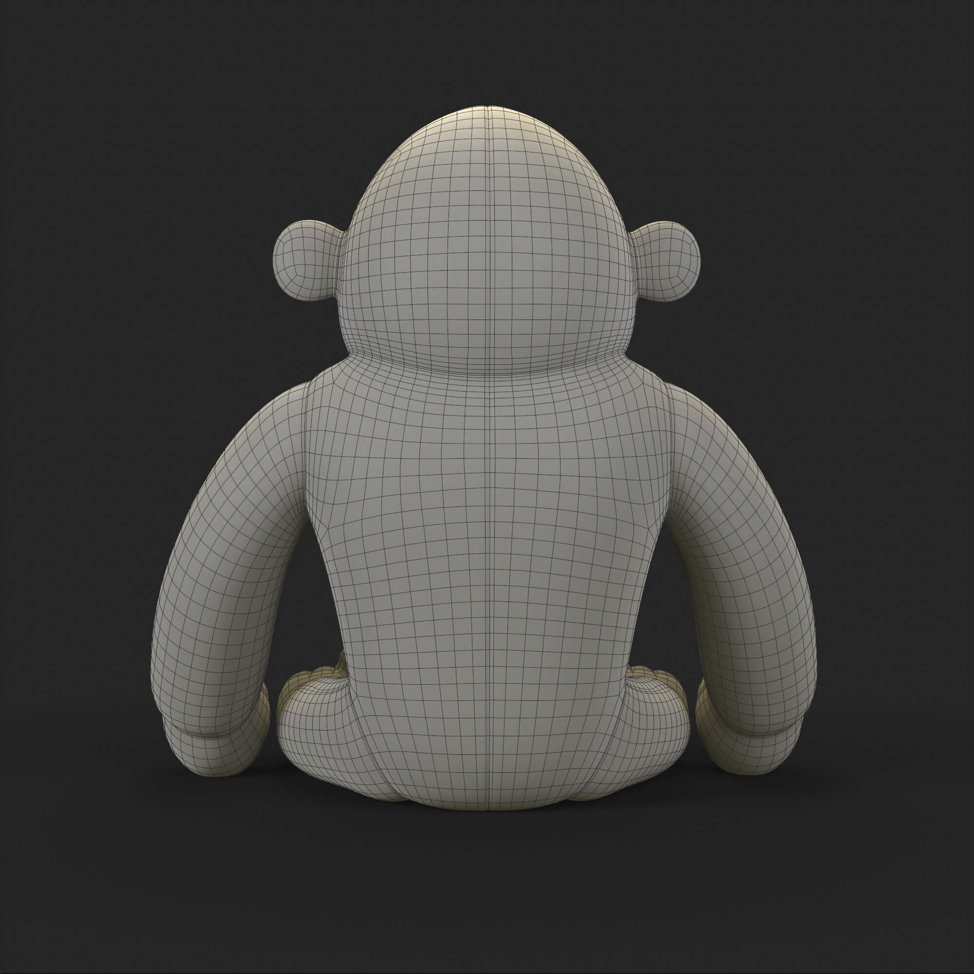 Gorilla Soft Toy - 3D Model by 3dShop