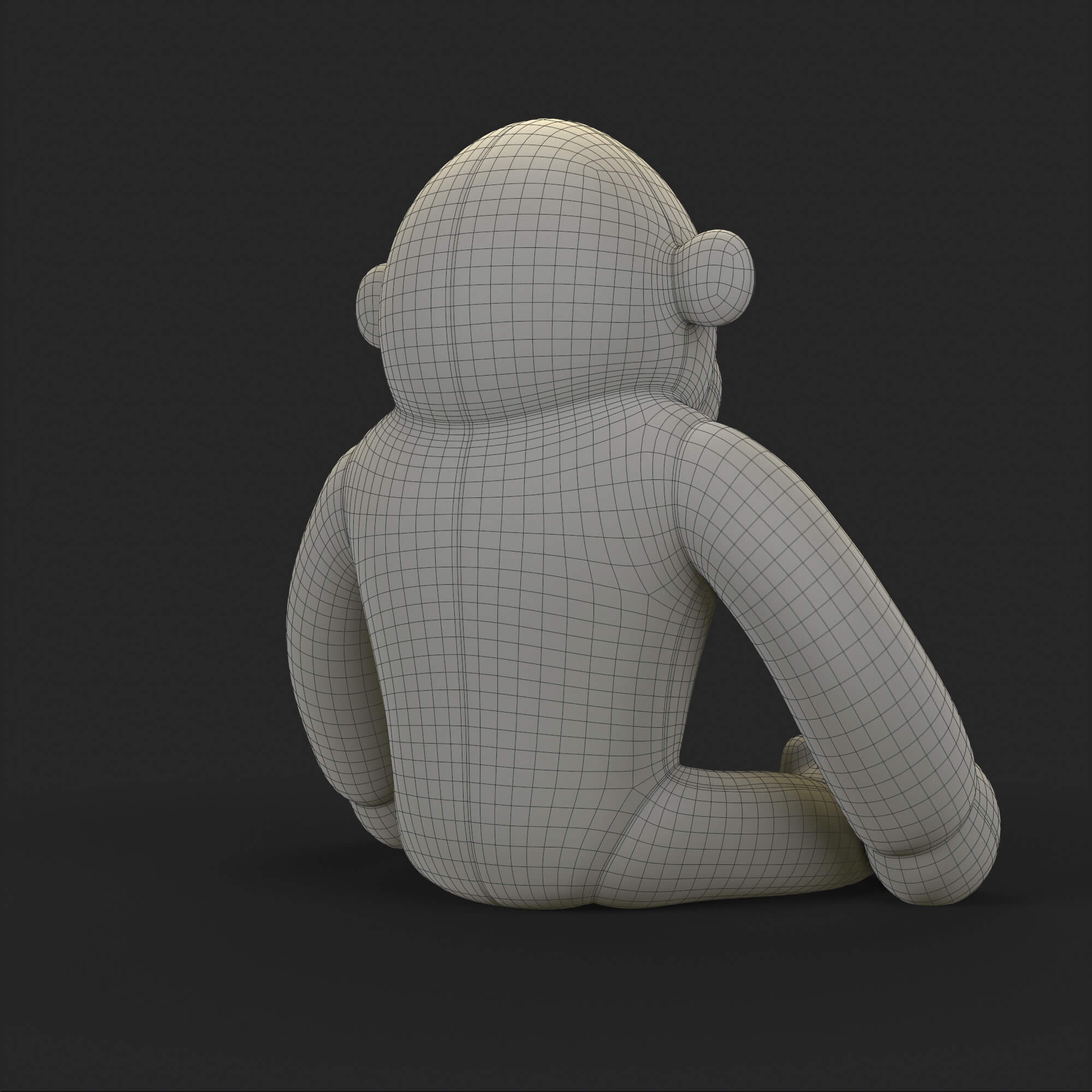 Gorilla Soft Toy - 3D Model by 3dShop