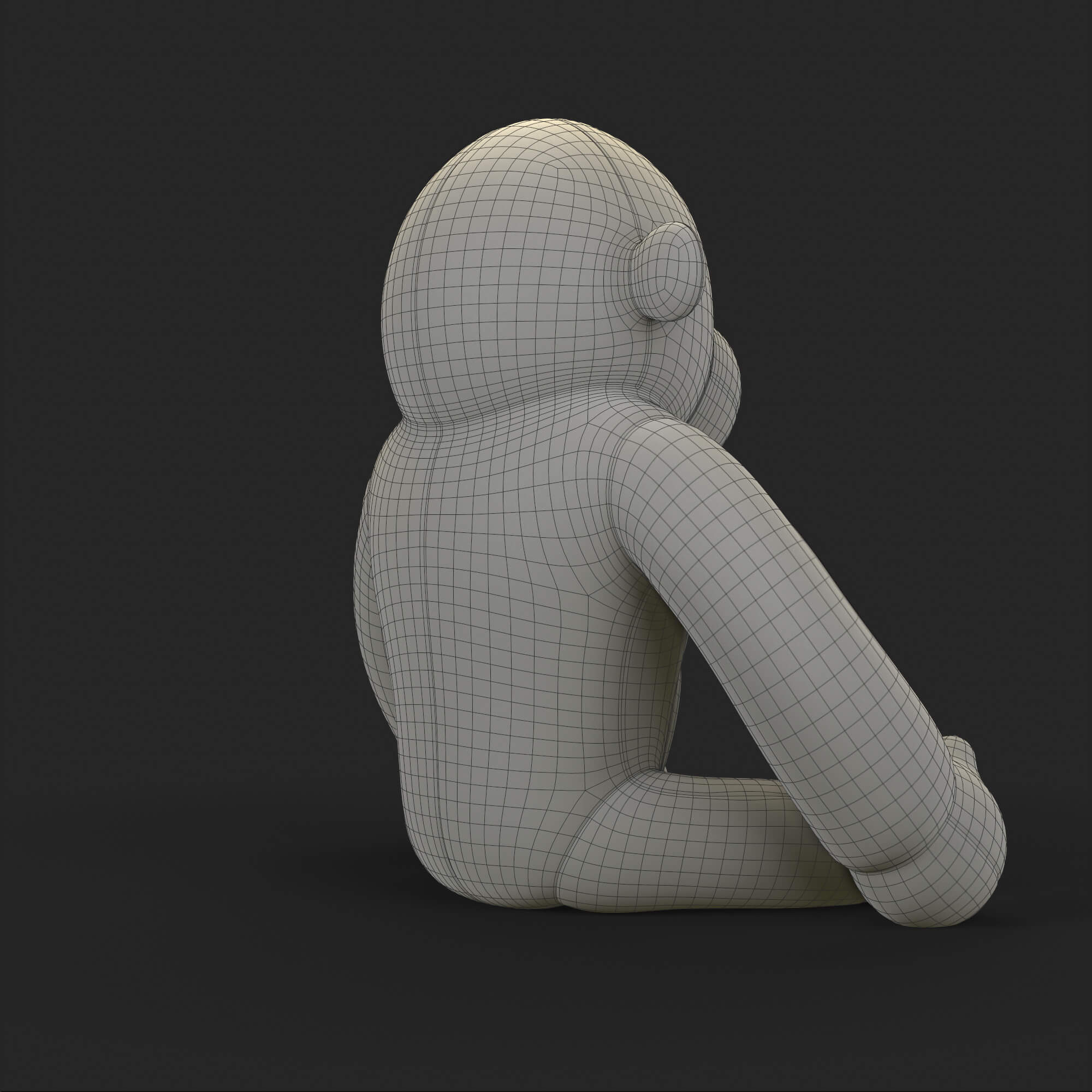 Gorilla Soft Toy - 3D Model by 3dShop