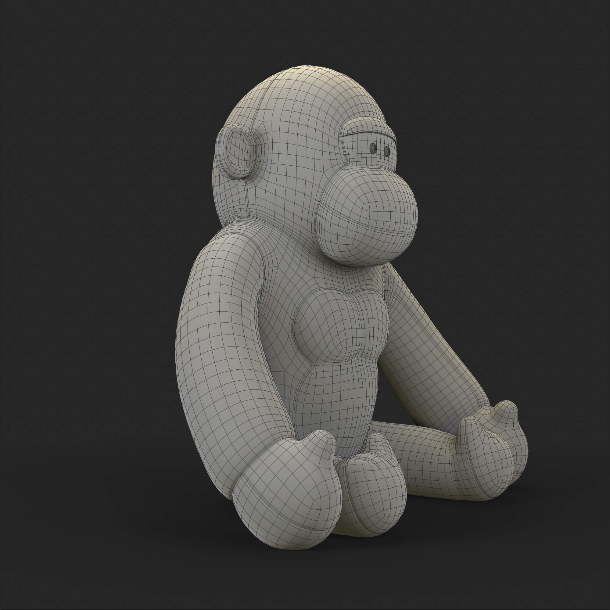 Gorilla Soft Toy - 3D Model by 3dShop