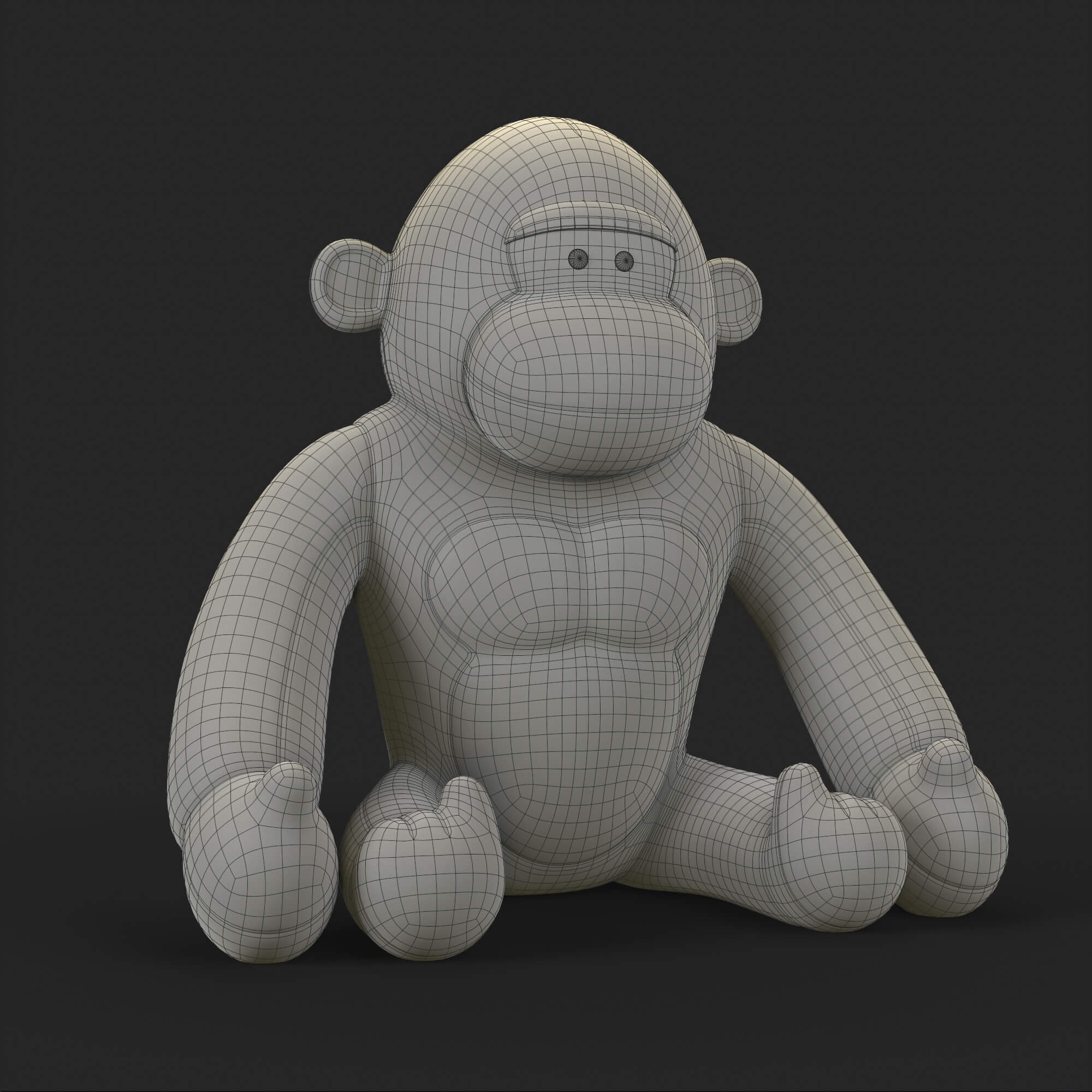 Gorilla Soft Toy - 3D Model by 3dShop