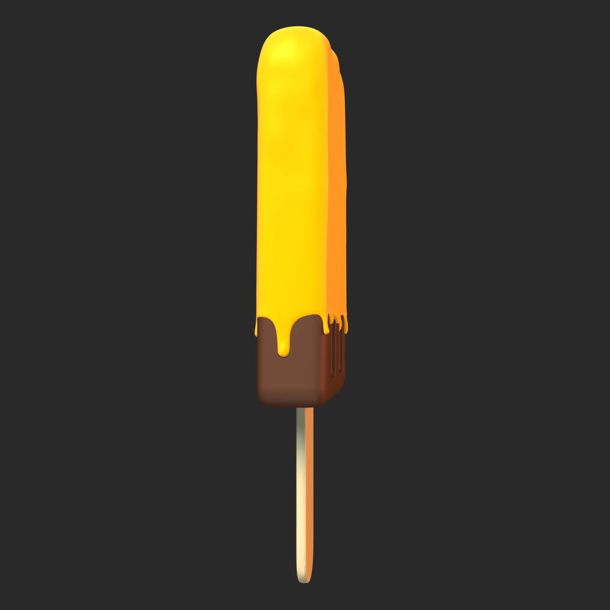 Ice Cream Bar Mango - 3D Model by 3dShop