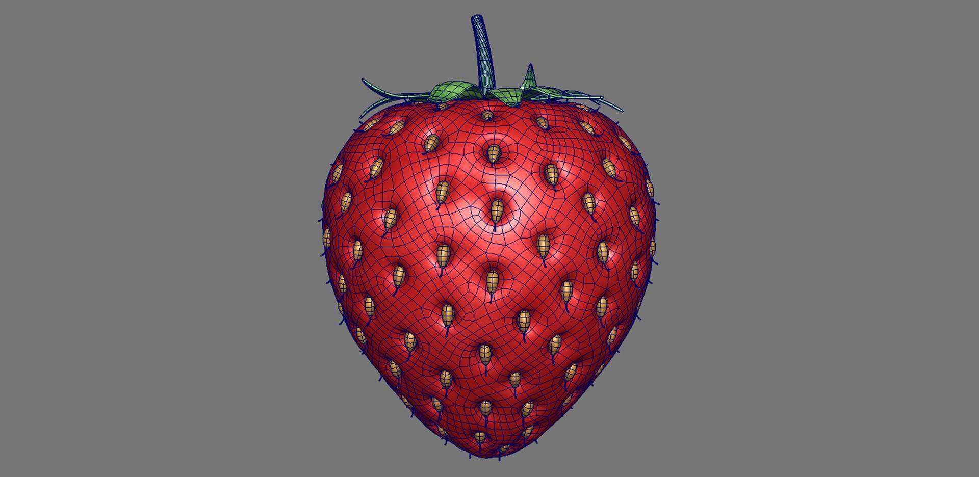 Strawberry - 3D Model by 3dShop