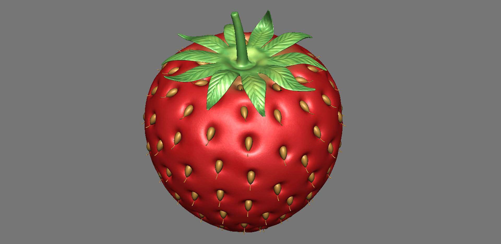 Strawberry - 3D Model by 3dShop