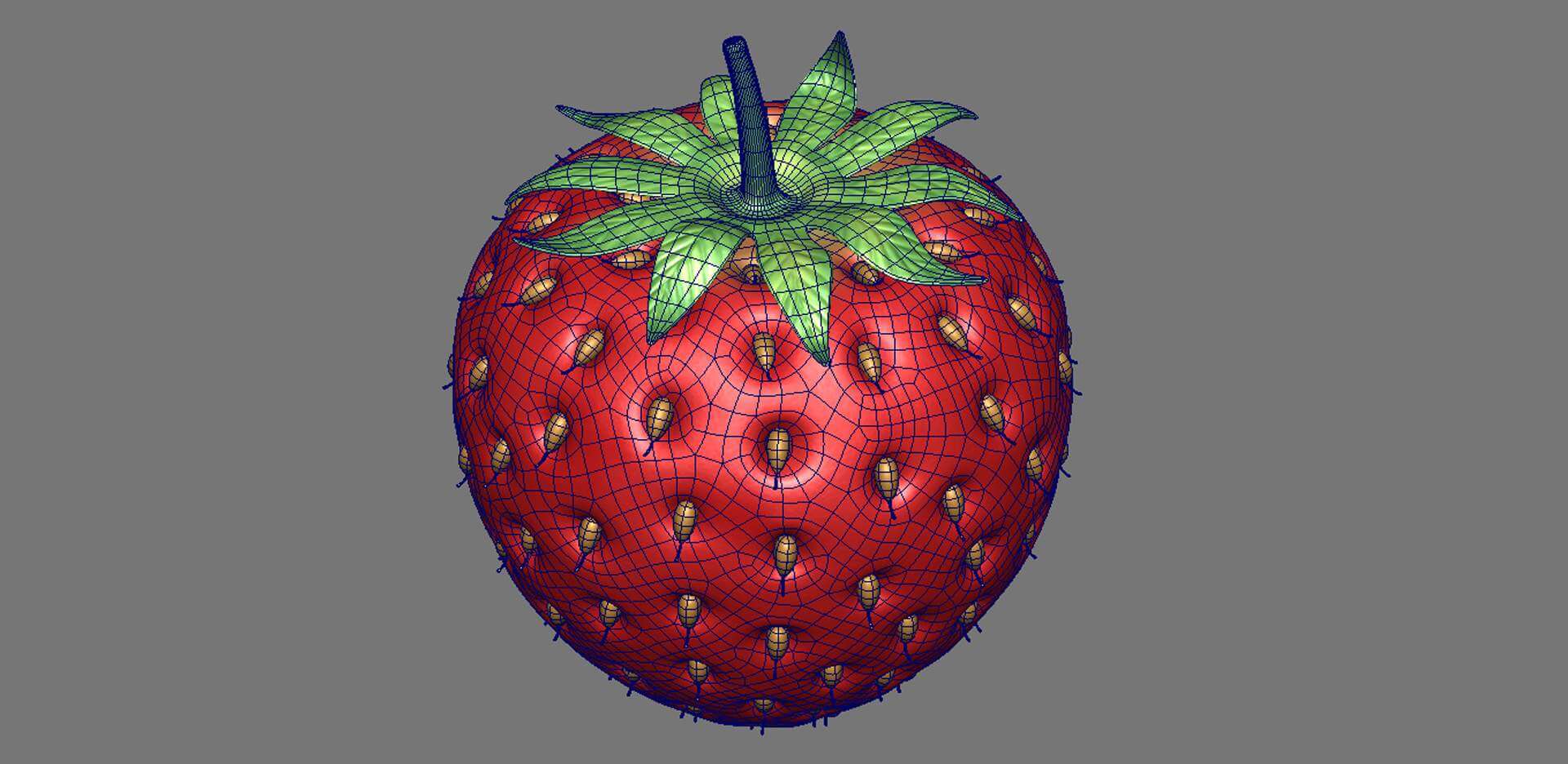 Strawberry - 3D Model by 3dShop