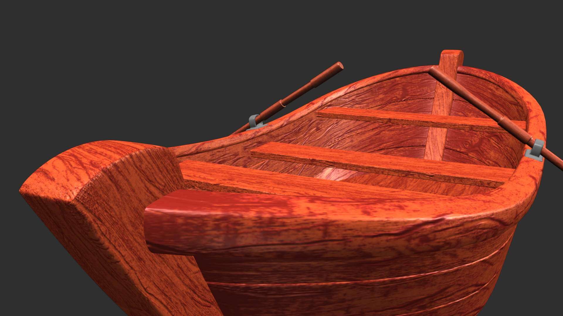 Wooden Boat - 3D Model by 3dShop