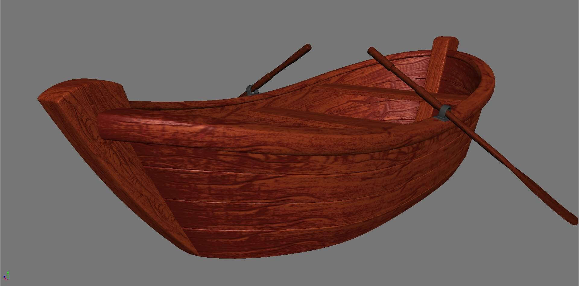 Wooden Boat - 3D Model by 3dShop