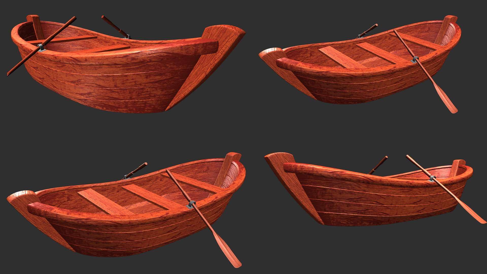 Wooden Boat - 3D Model by 3dShop