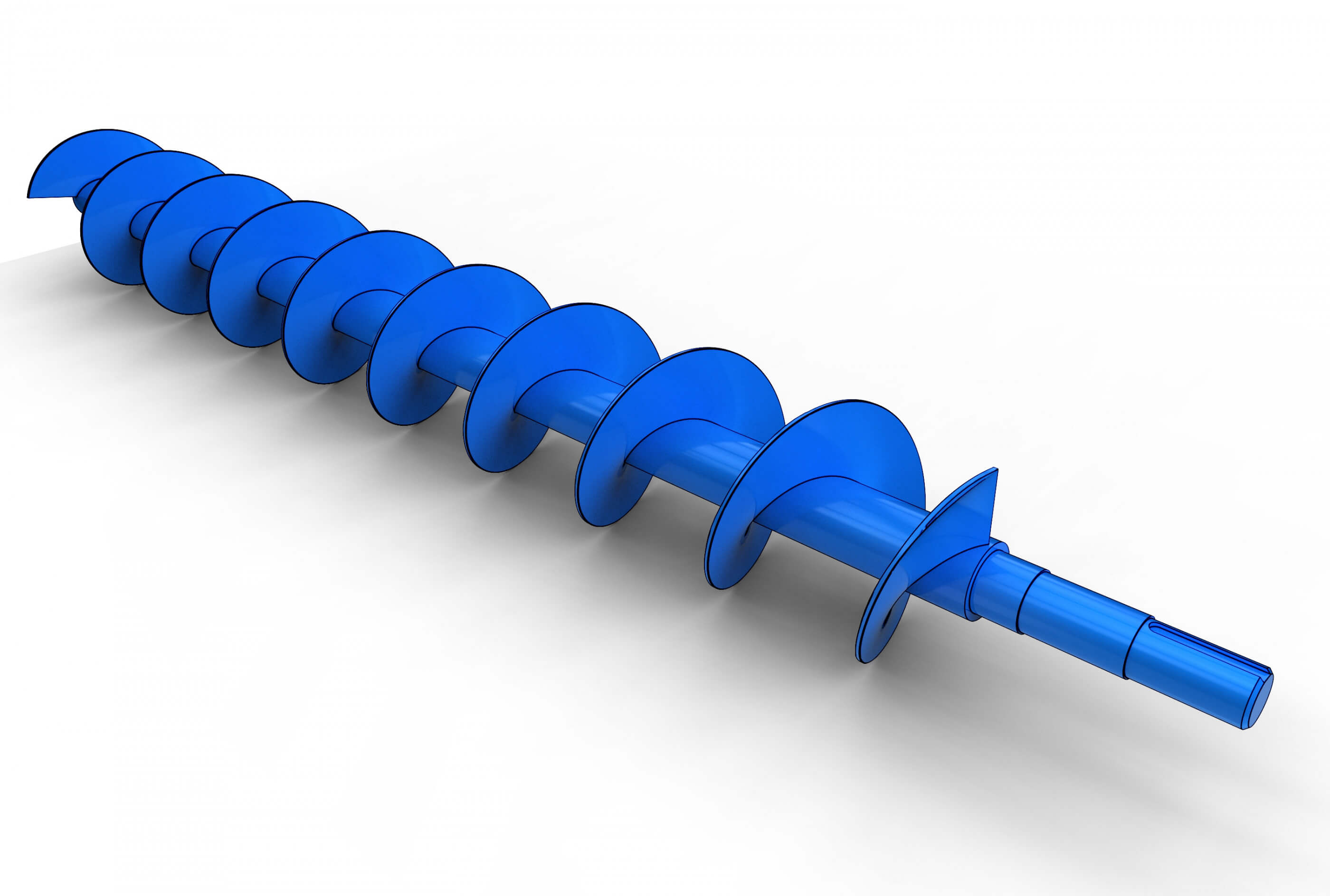 Archimedes Screw (auger) - 3D Model by 3dsldworks