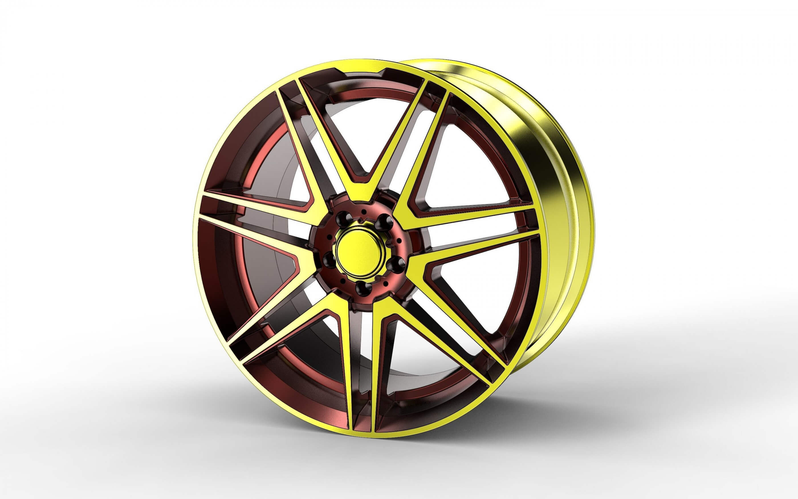 Car Rim - 3D Model by 3dsldworks