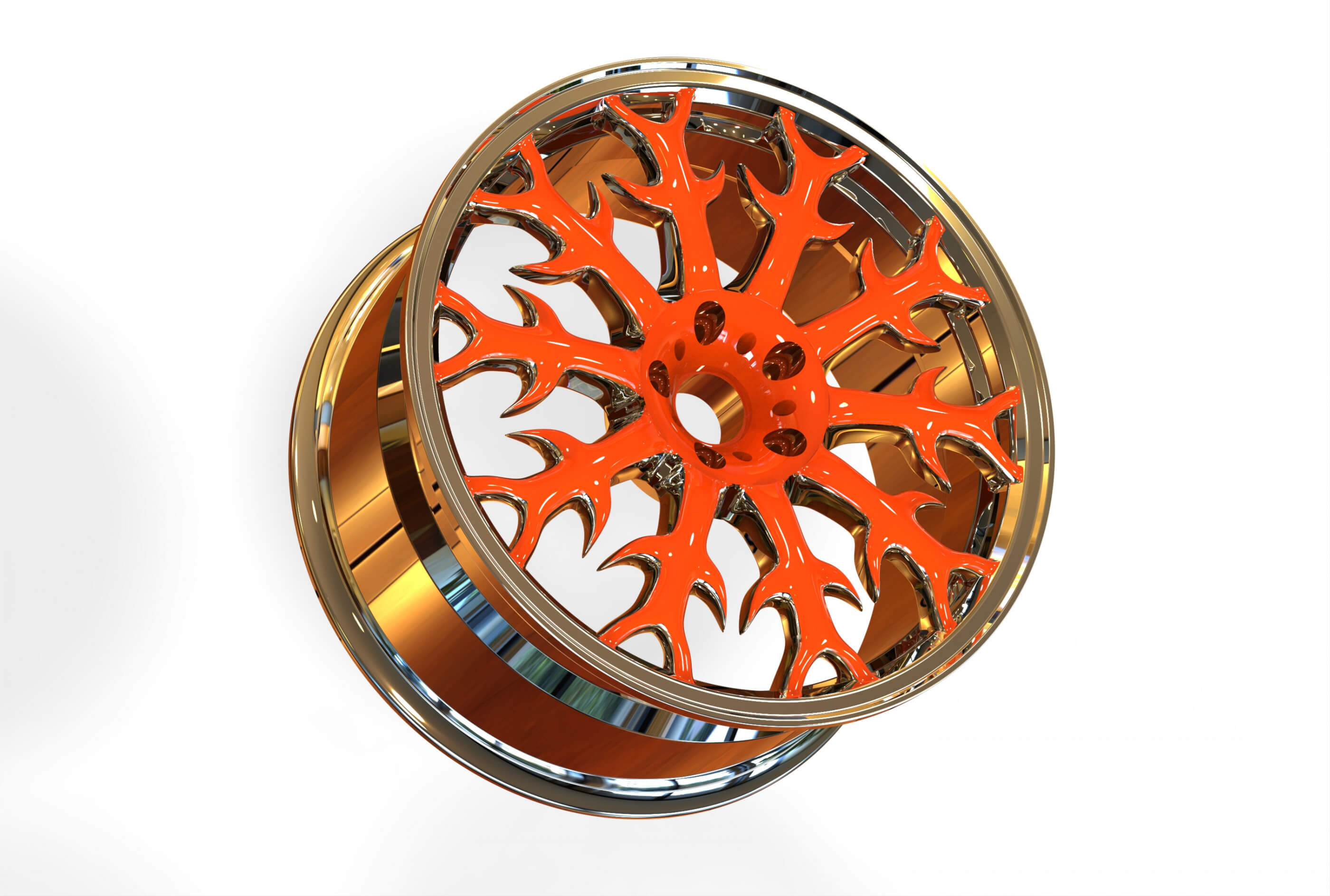 Car Rim - 3D Print Model by 3dsldworks