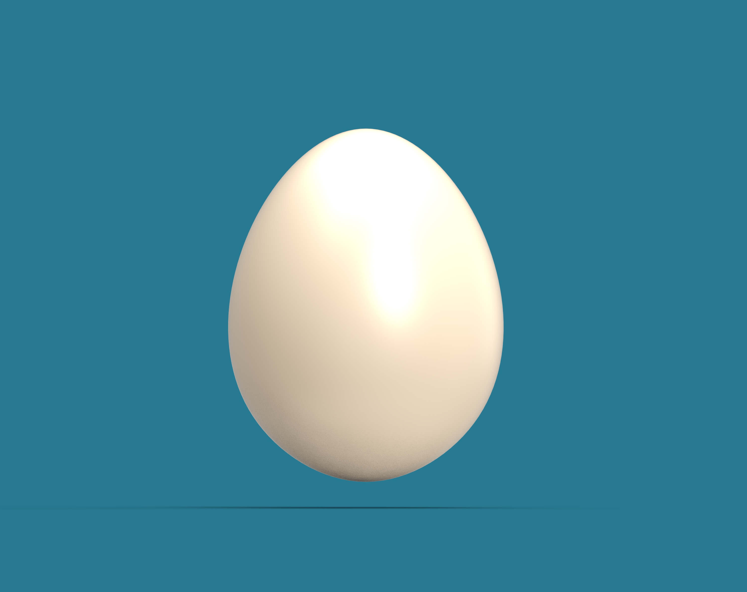 Chicken Egg 3D Model by 3dsldworks