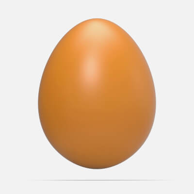 Chicken Egg 3D Model by 3dsldworks