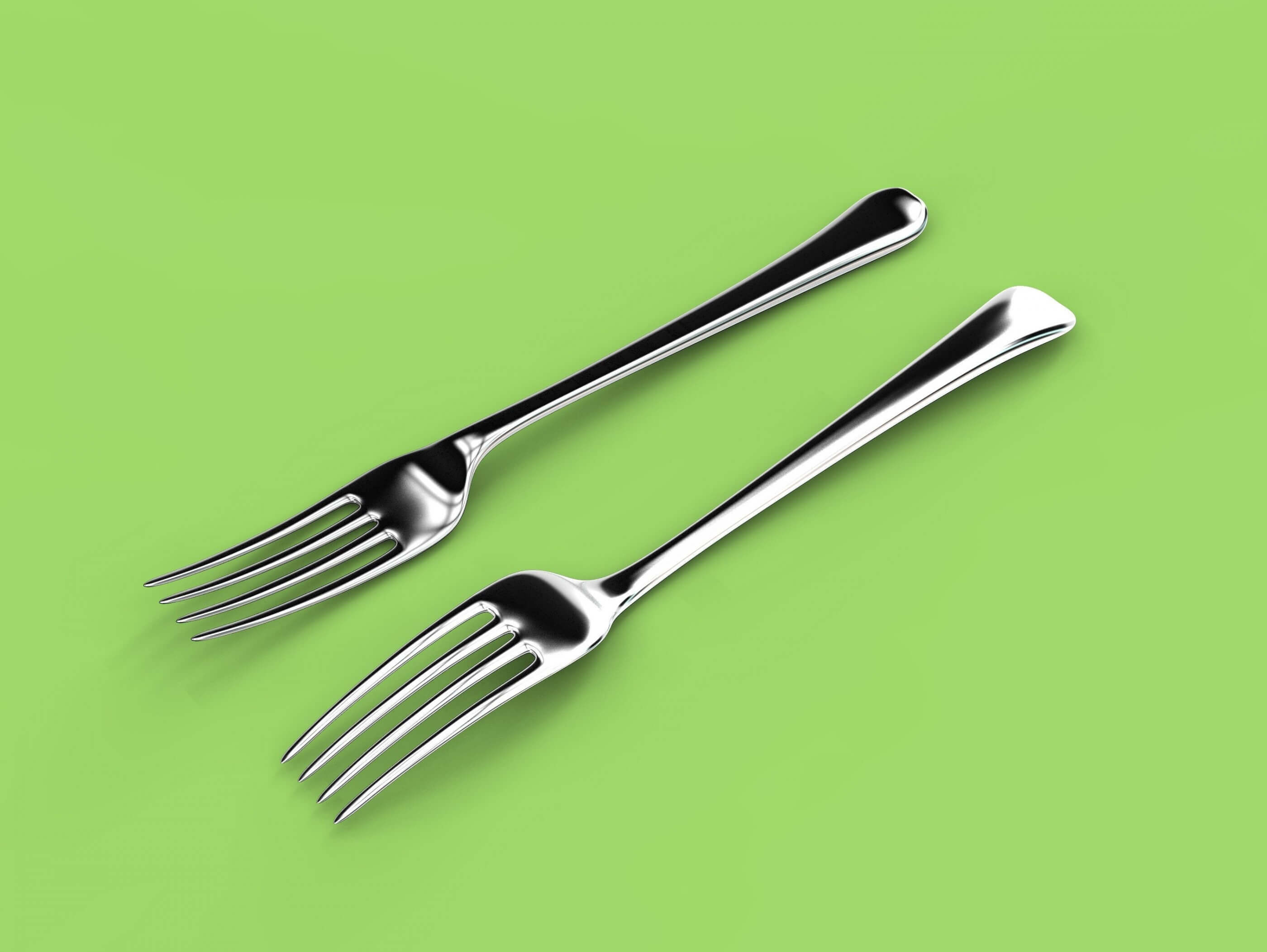 Metal Fork - 3D Model by 3dsldworks