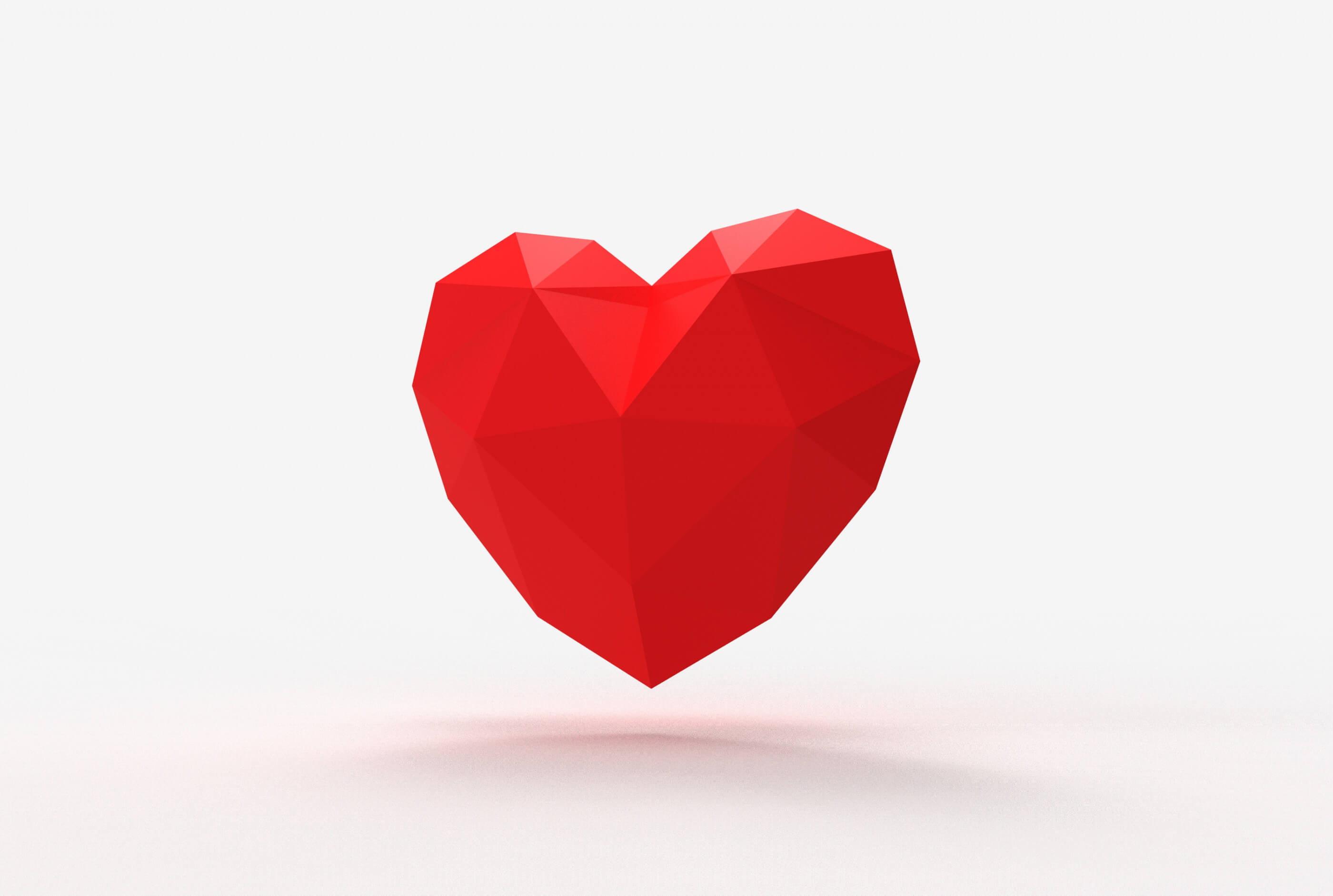 Poly Heart - 3D Print Model by 3dsldworks