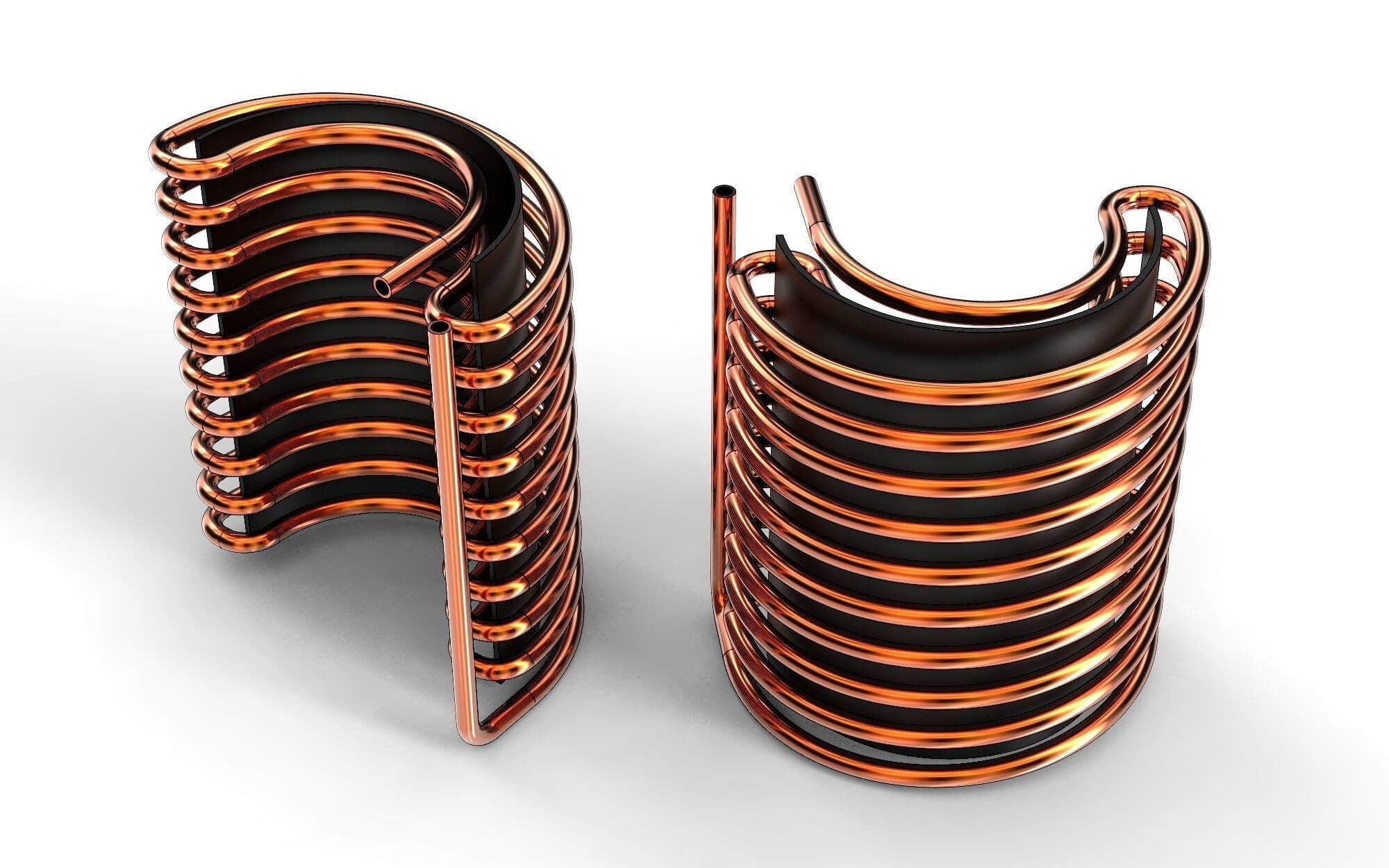 Semi Pipe Coil - 3D Model by 3dsldworks