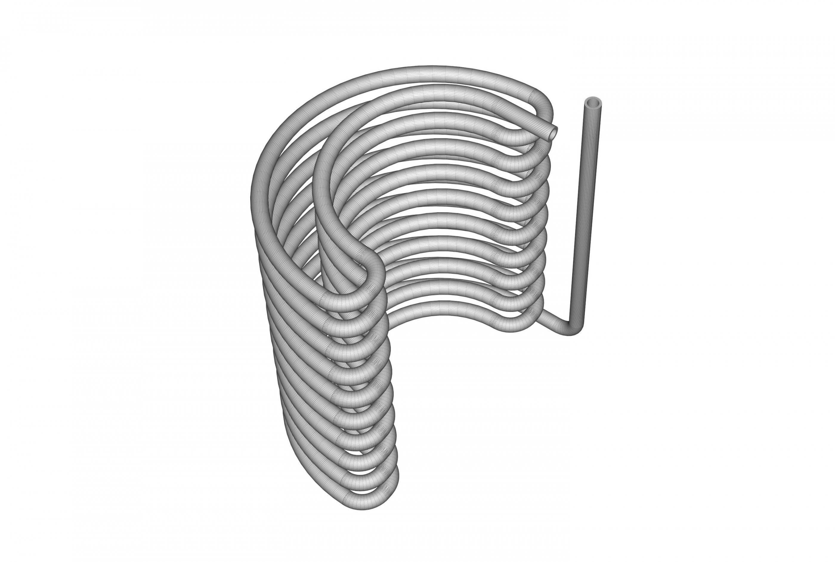 Semi Pipe Coil - 3D Model by 3dsldworks