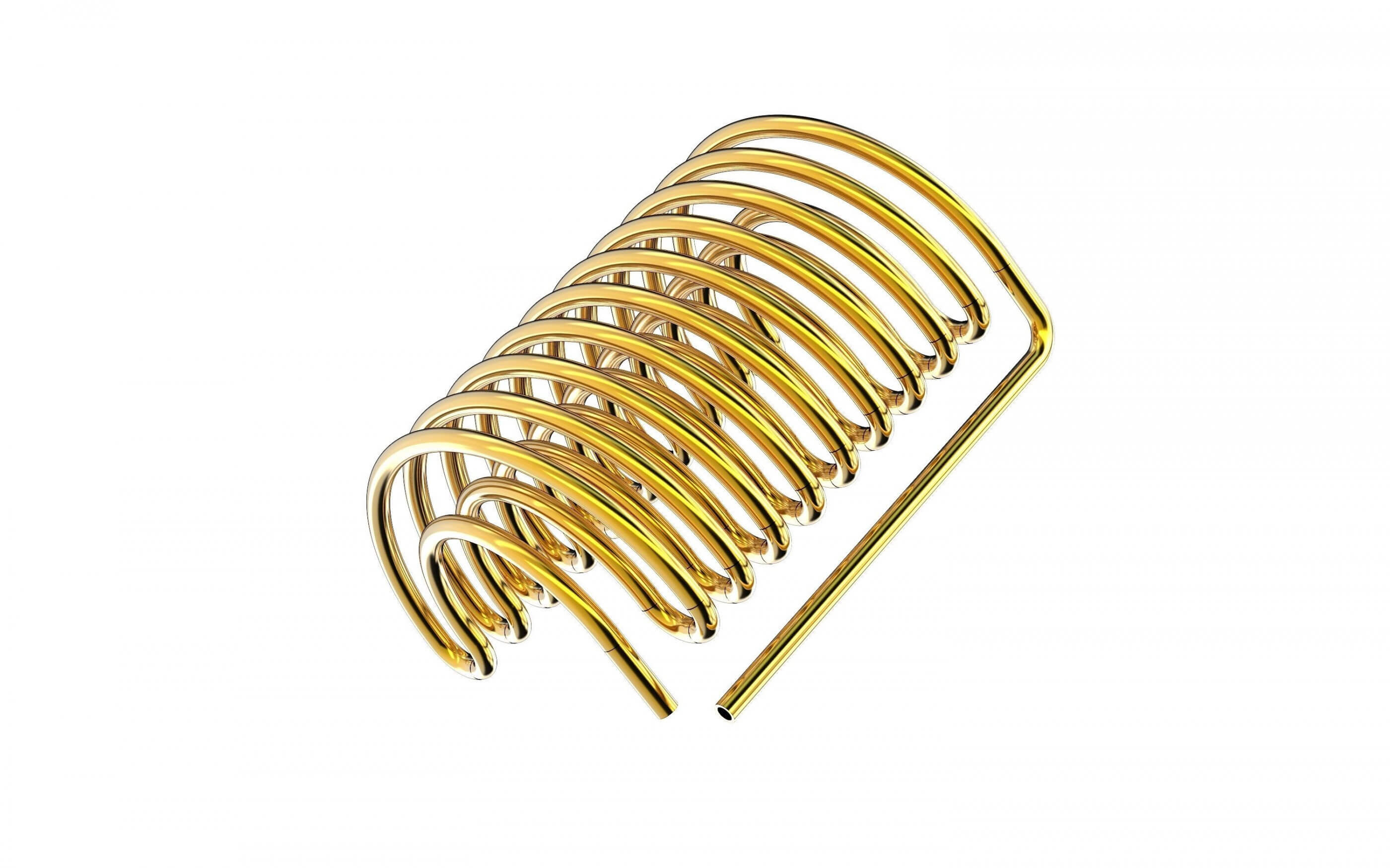 Semi Pipe Coil - 3D Model by 3dsldworks