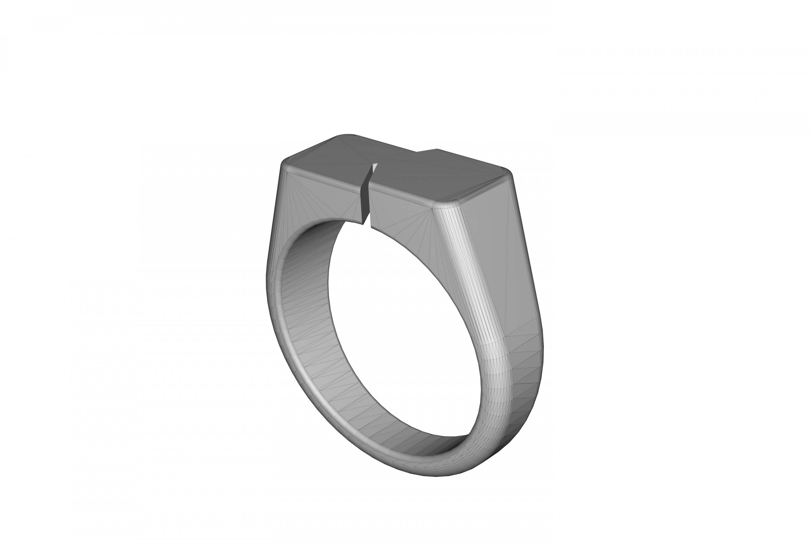 Signet Ring - 3D Model by 3dsldworks