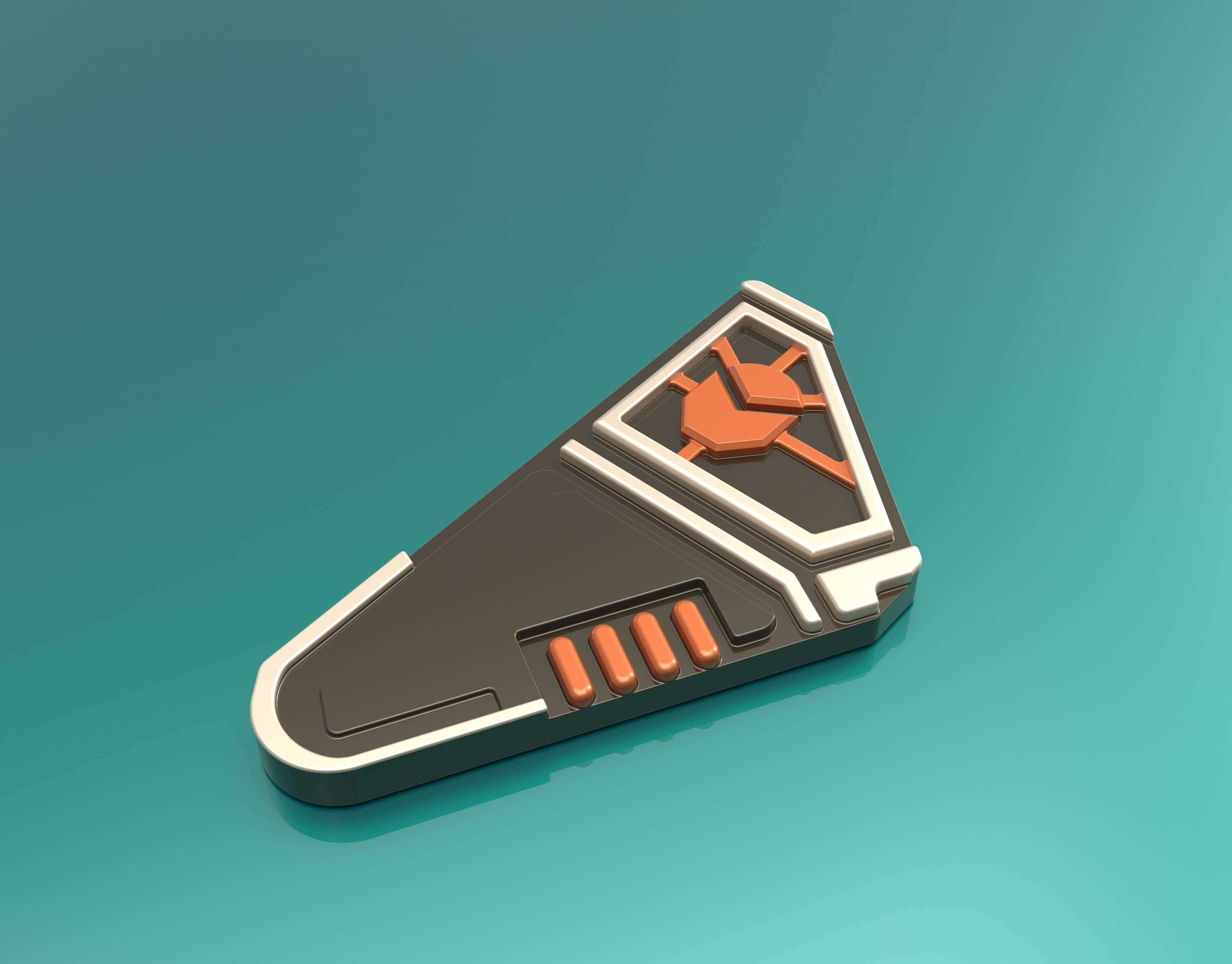 Star Lord Communicator Badge - 3D Print Model by 3dsldworks