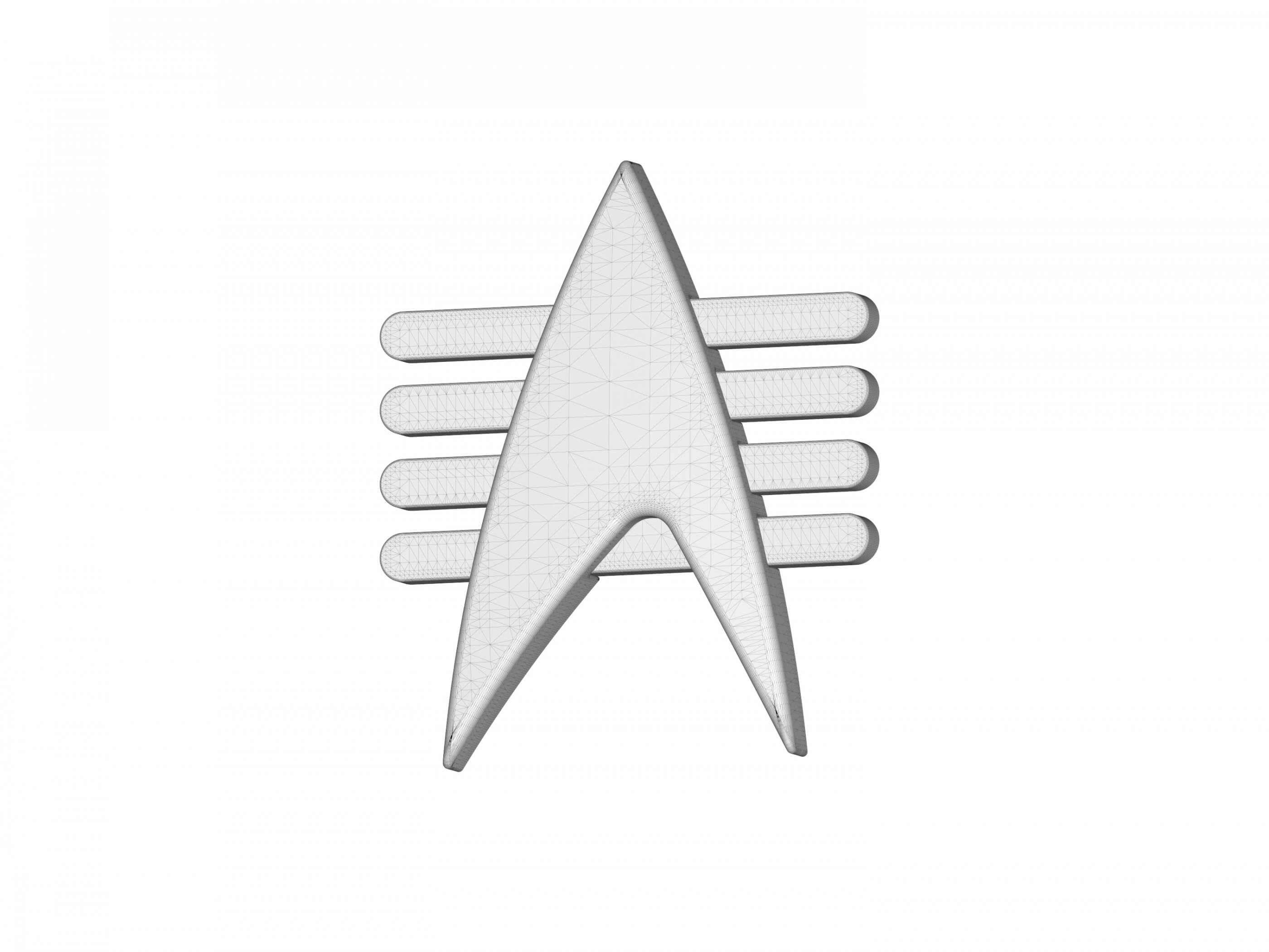 Star Trek Badge Future Imperfect - 3D Model by 3dsldworks