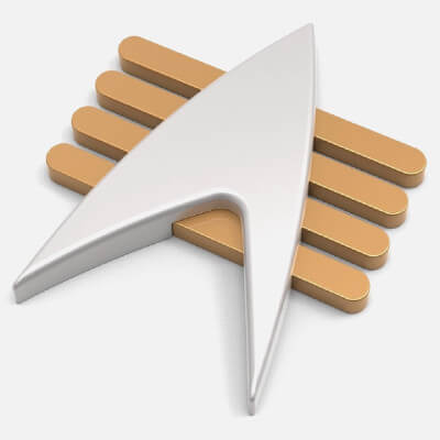 Star Trek Badge Future Imperfect - 3D Model by 3dsldworks